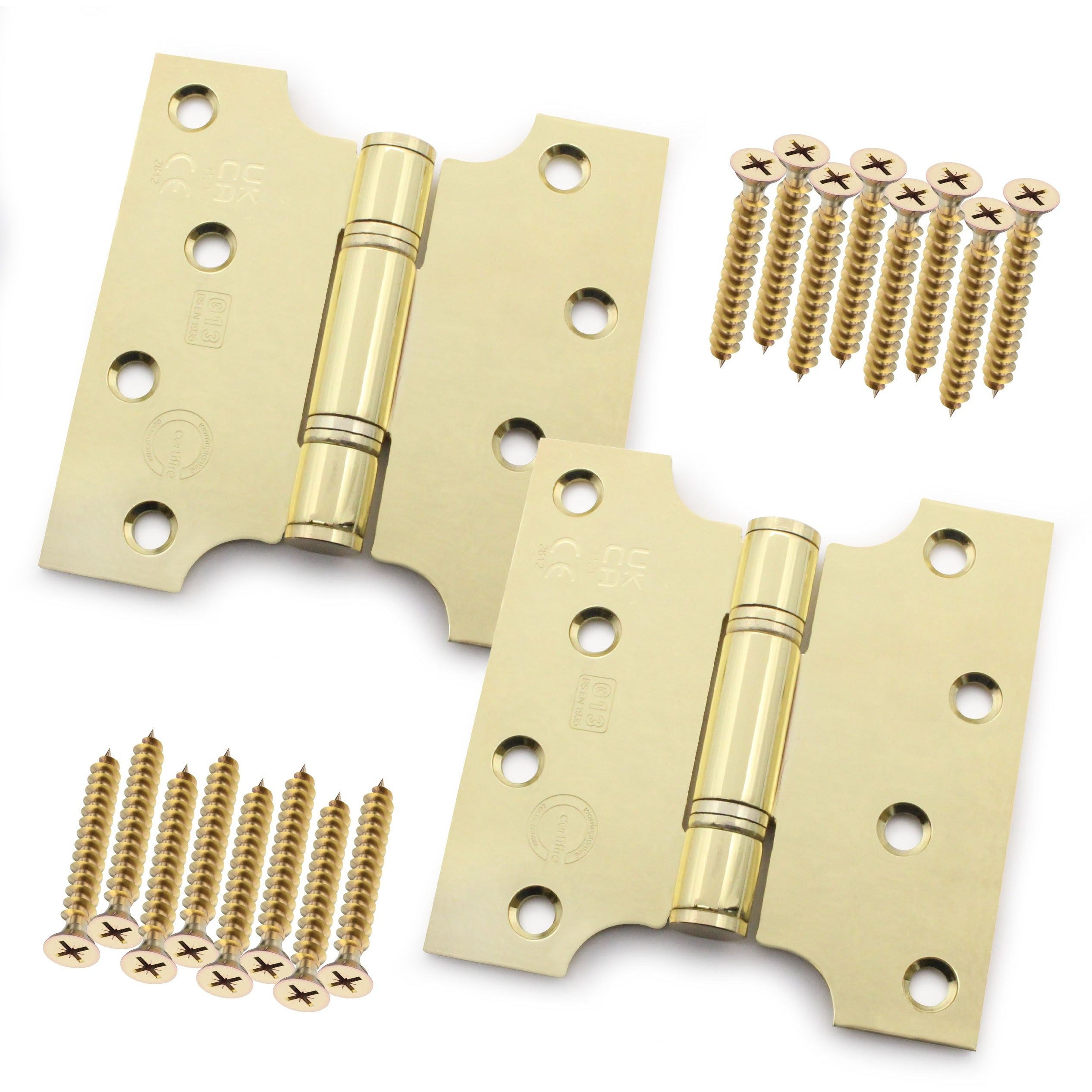 Parliament Projection Fire Door Hinges 4" Grade 13 - 102x51x102x3mm ...