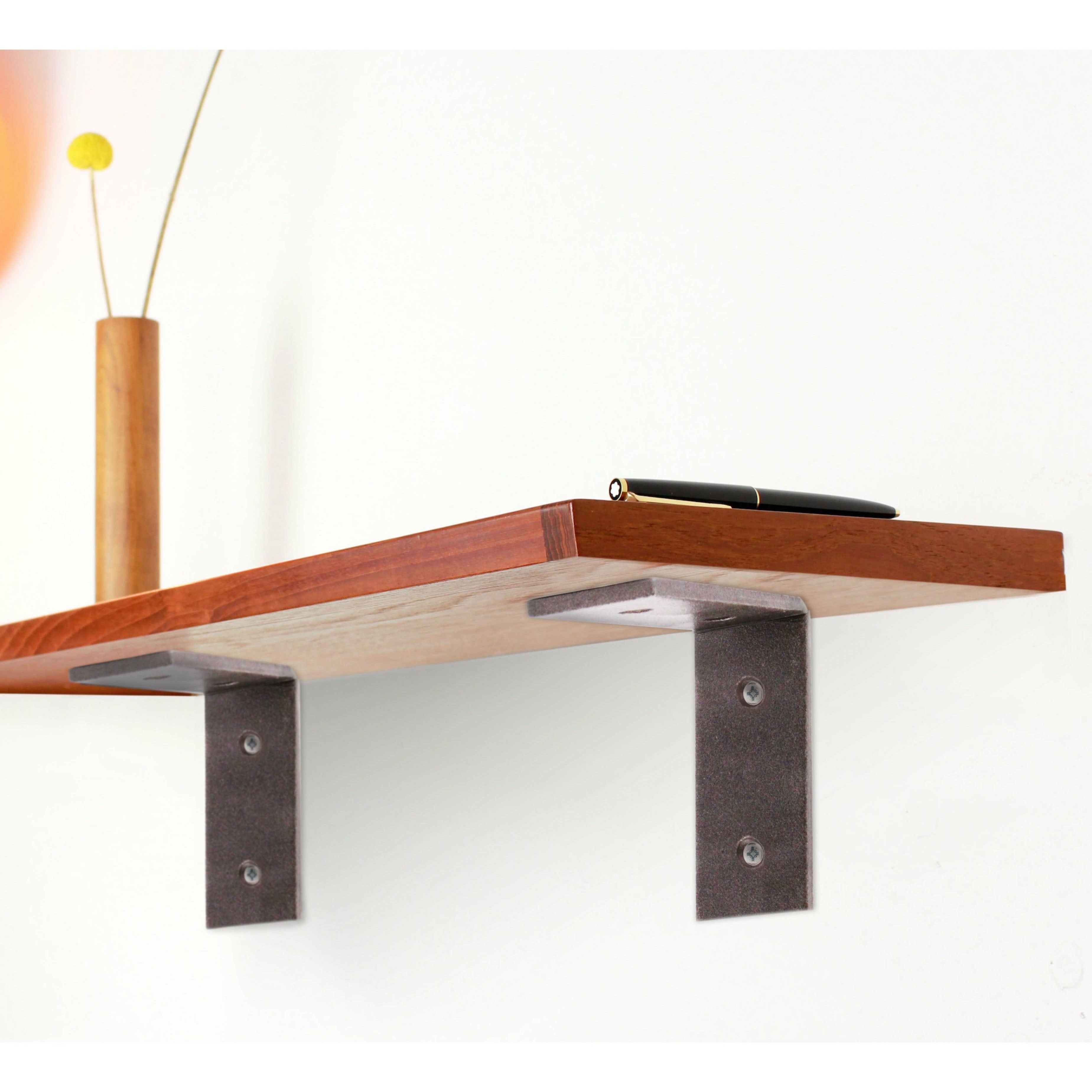 Scaffold Board Shelf Brackets 150mm PAIR Heavy Duty Rustic Wall Mounted ...