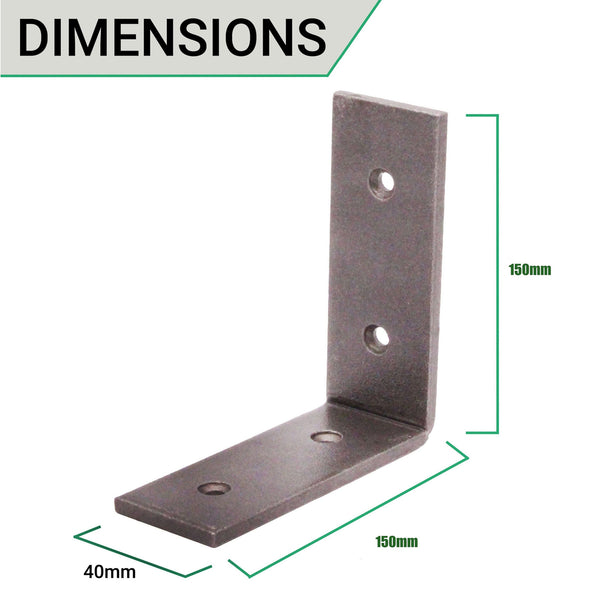 Scaffold Board Shelf Brackets 150mm PAIR Heavy Duty Rustic Wall Mounted ...