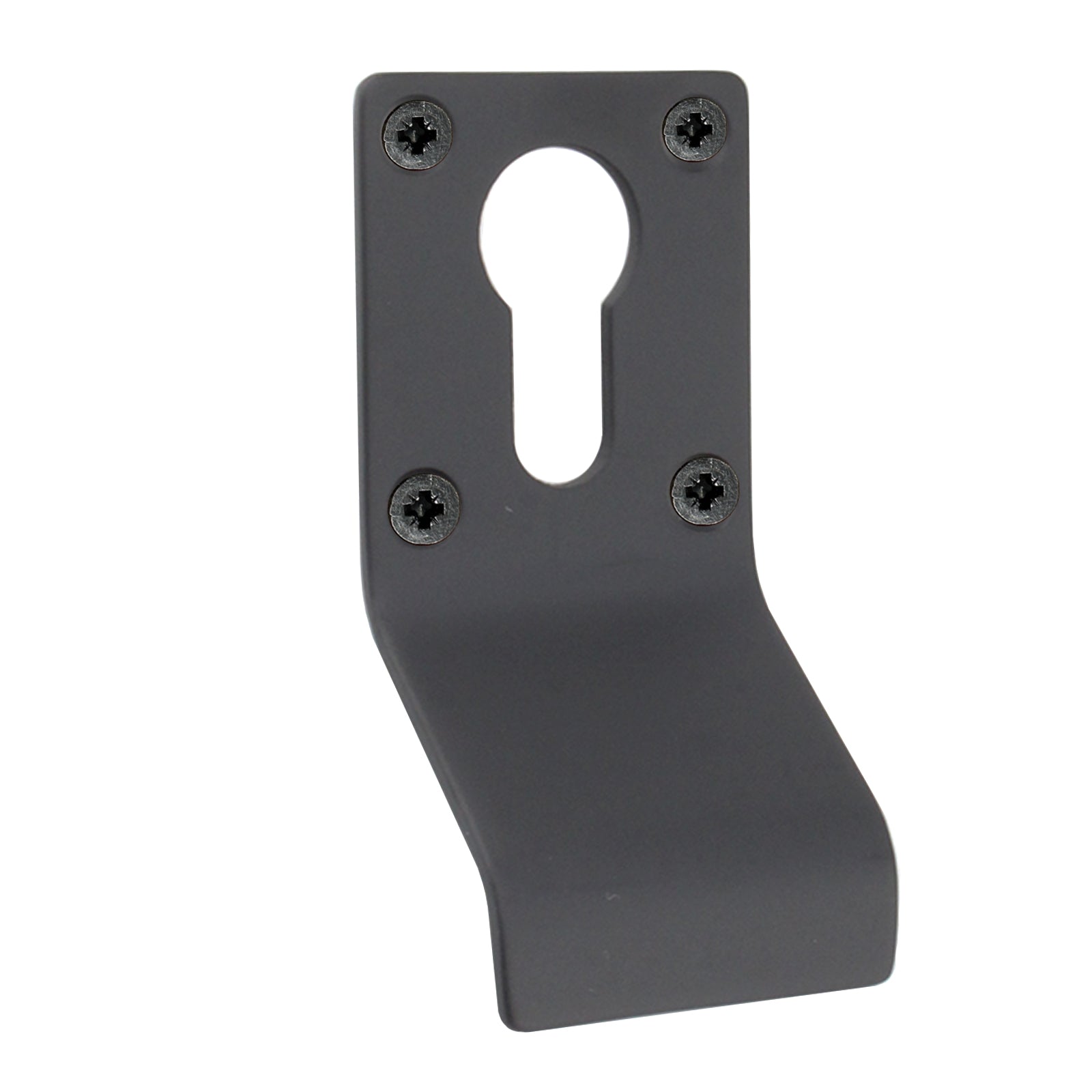 Flat Pattern Cylinder Pull - Euro - 88x43x2.5mm - Matt Black