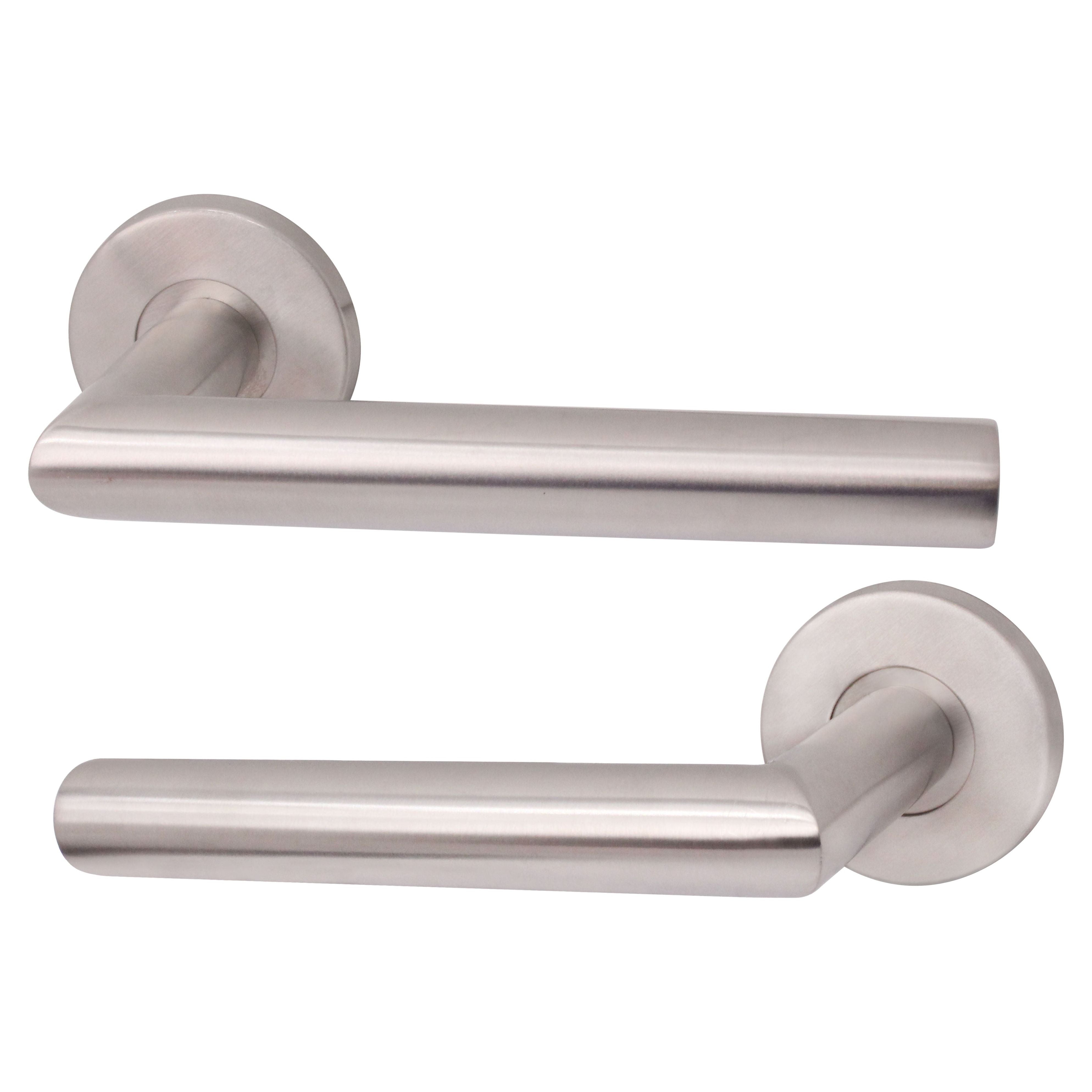 Mitre Round Rose Lever - Stainless - 19mm - tradefit