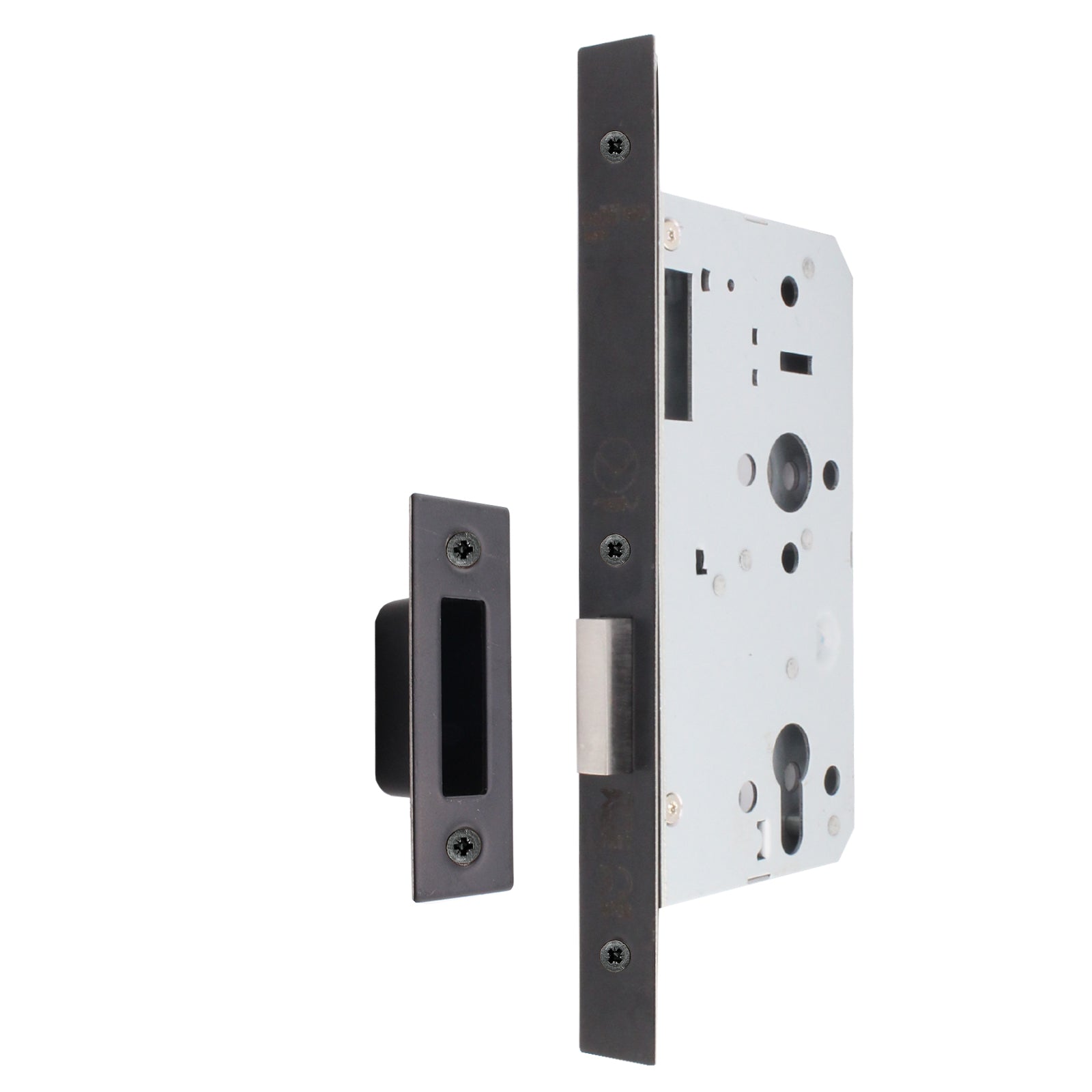 Fire Rated DIN Deadlock Lock - 60mm Backset / 90mm Case / 72mm Centres ...