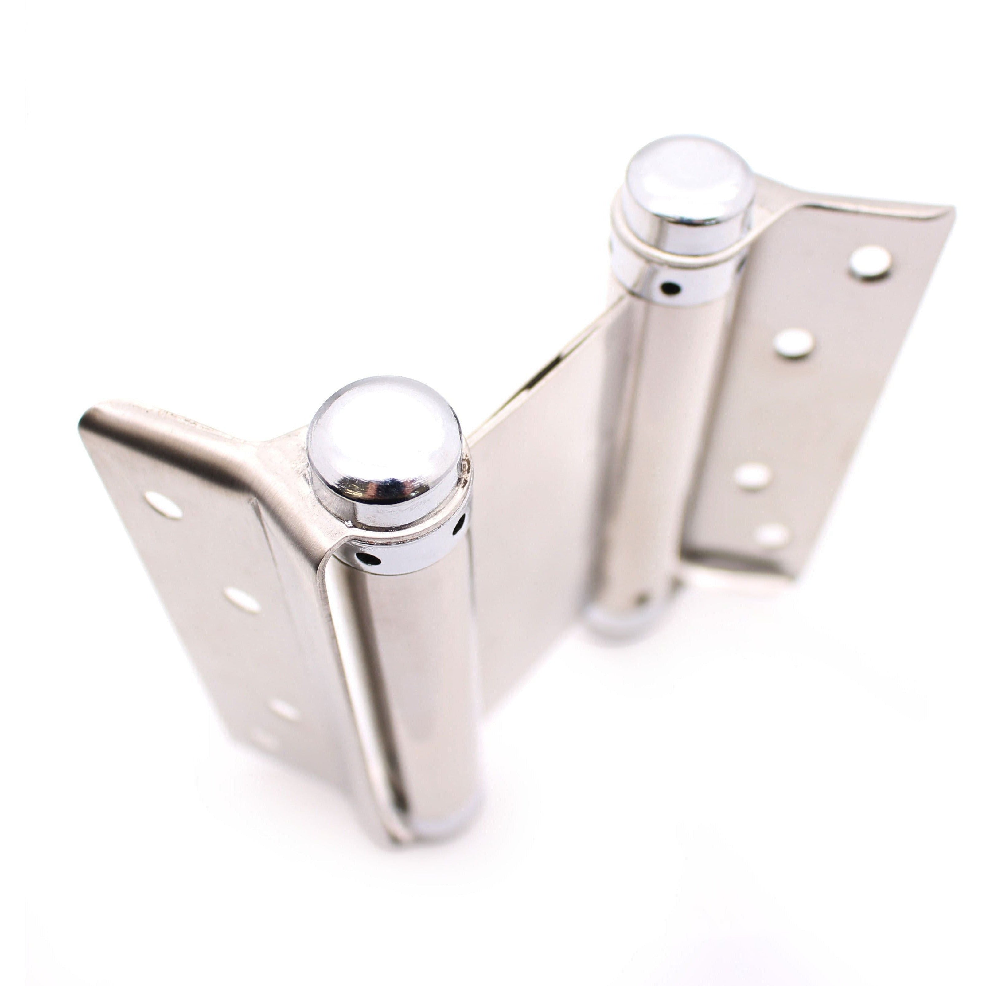 Double Action Spring Hinges 5" Stainless Steel - 127mm - Satin - Pair ...