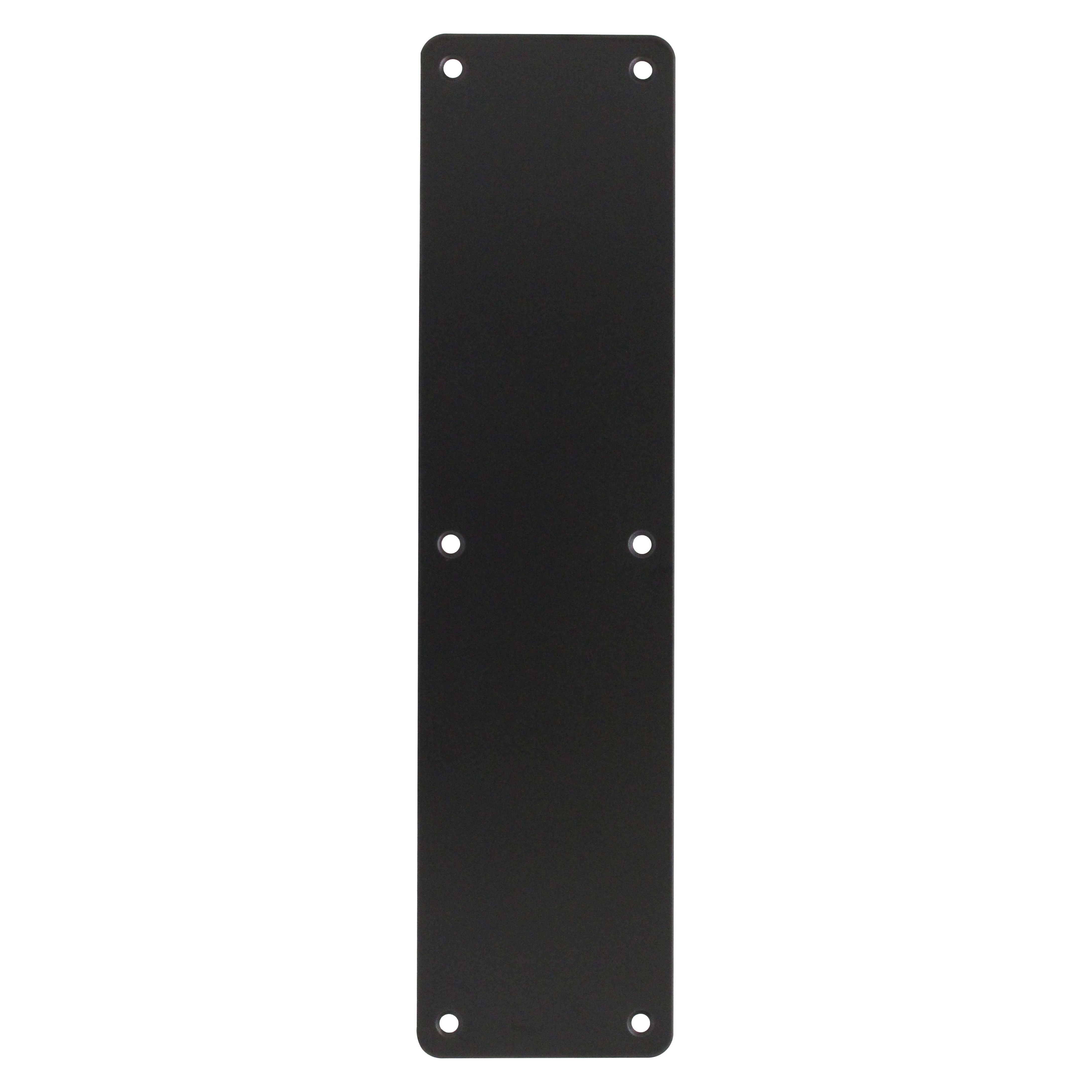 Door Finger Plate - 300x75mm - Matt Black - tradefit