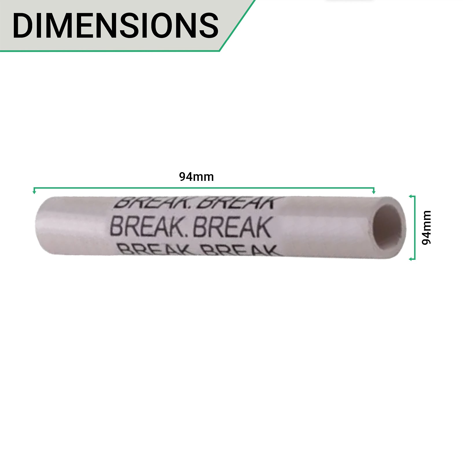 Ceramic Panic Bolt Tubes for Emergency Exit Break Glass Kit - Pack 10 ...