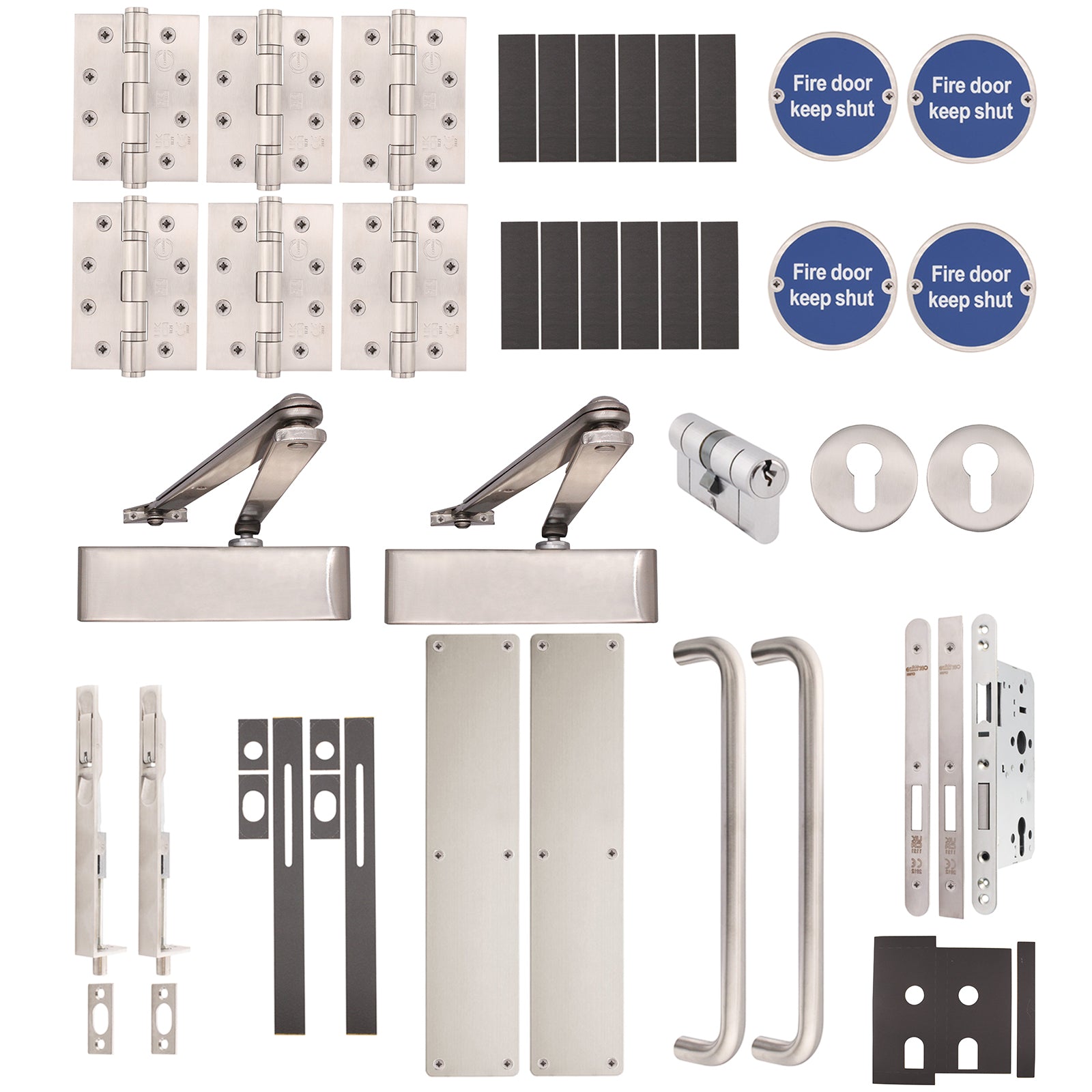 Fire Door Kit - Corridor Locking Double Door - Heavy Duty - Master ...