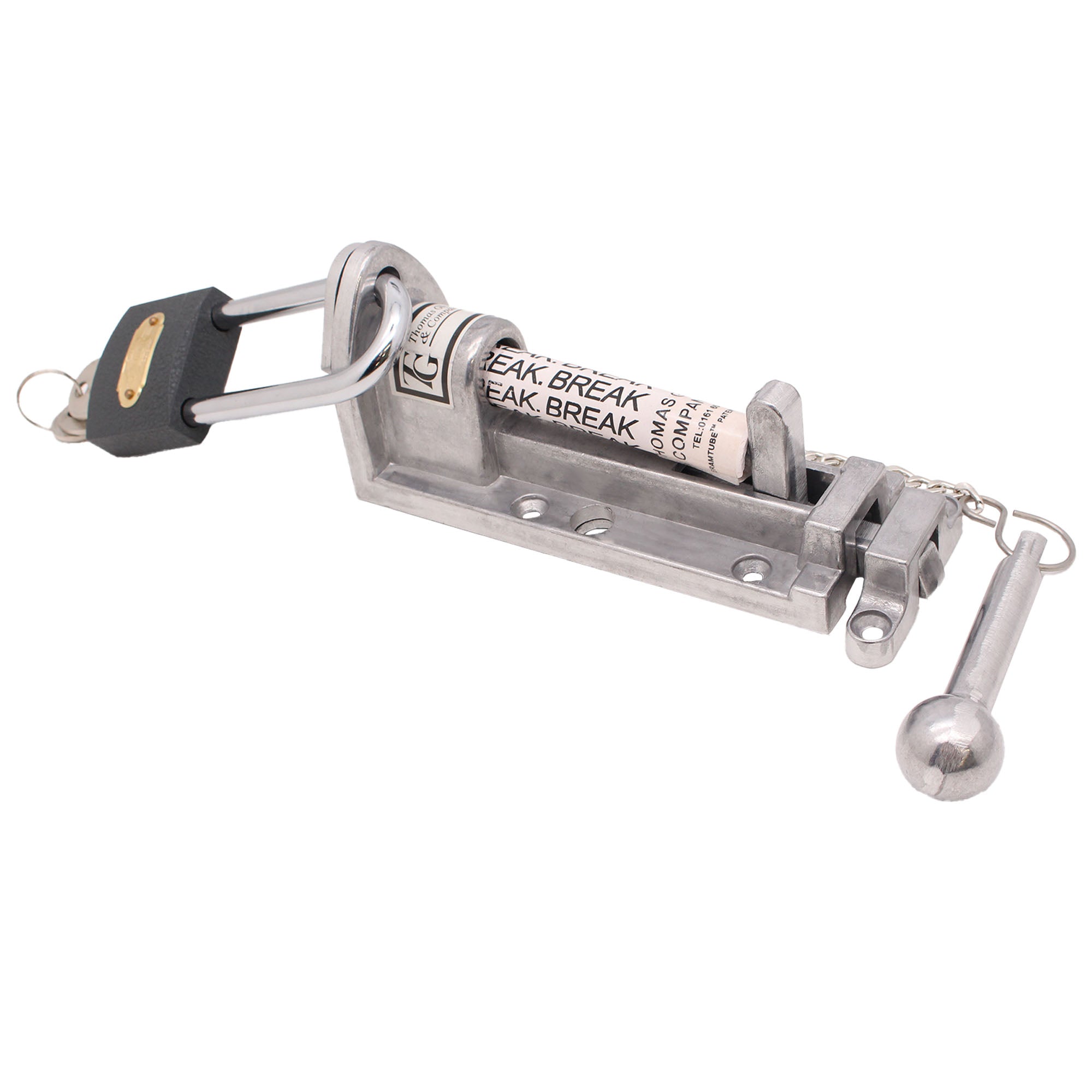 Redlam Break Glass Bolt Emergency Exit Door Panic Bolt Mk 2 + Padlock ...