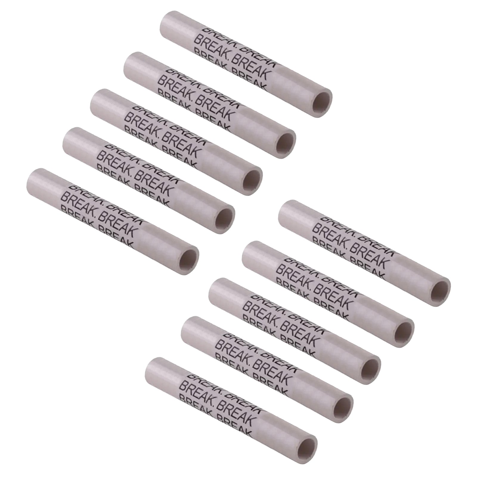 Ceramic Panic Bolt Tubes for Emergency Exit Break Glass Kit - Pack 10