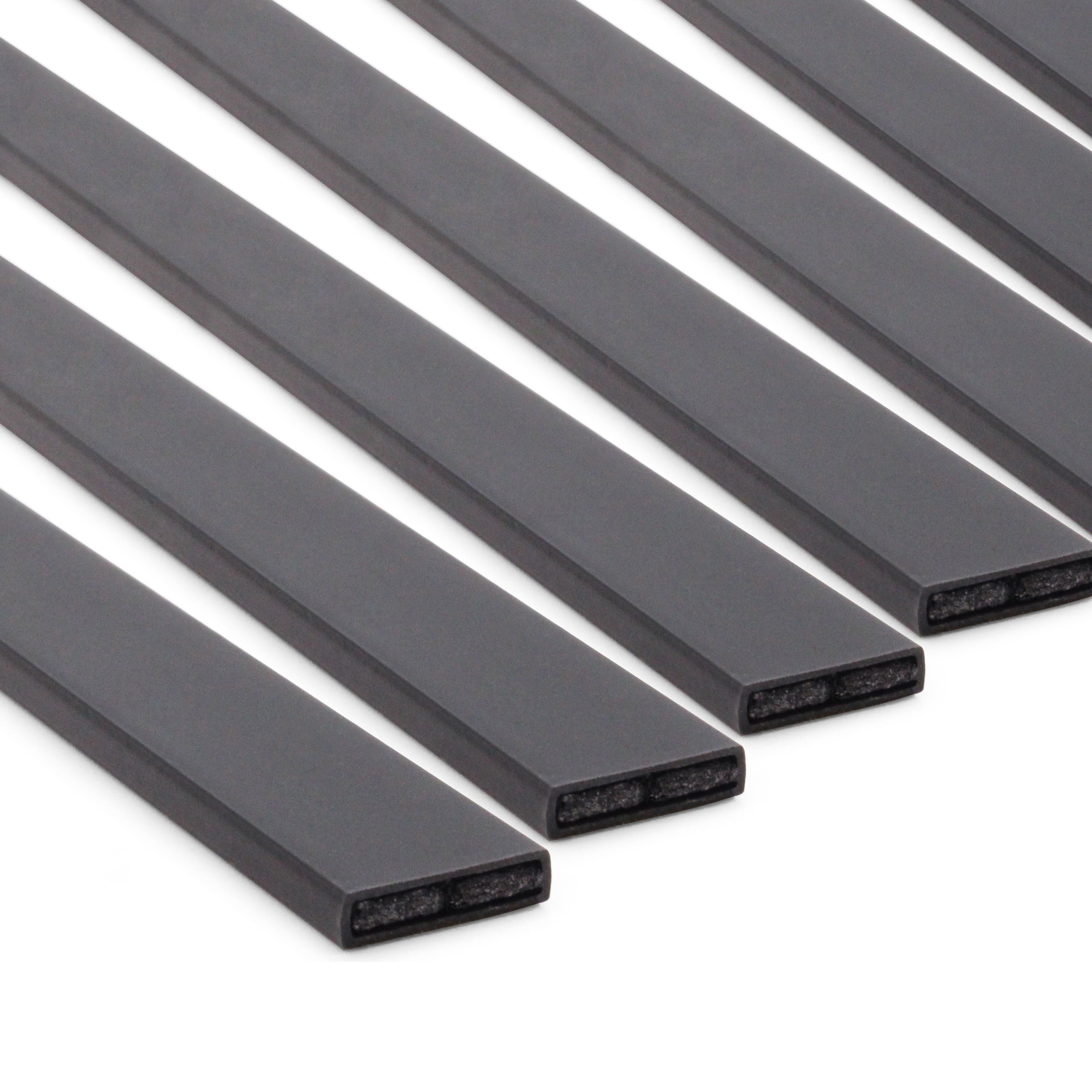 Intumescent Fire Door Seal Strip - Fire Only - 20x4x2100mm - Black ...