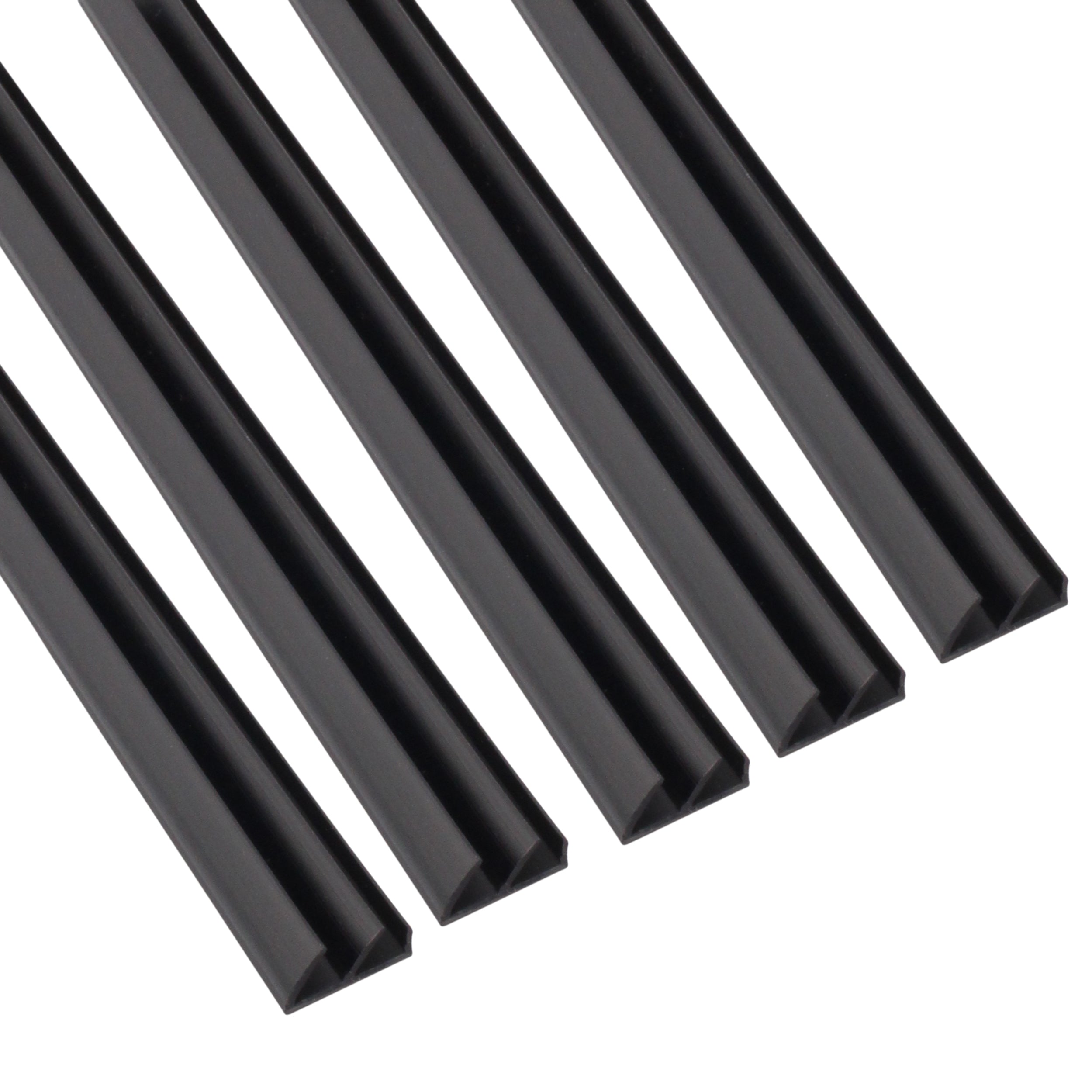 Twin Flipper Self Adhesive Acoustic Seal - 11 x 5mm x 2100mm - Black ...