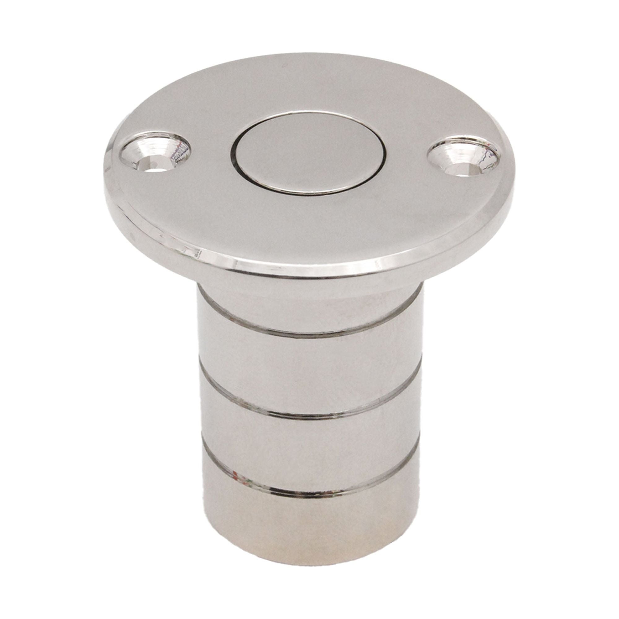 Brass Dust Socket for Flush Bolts - 20 x 35mm - Polished Nickel - tradefit