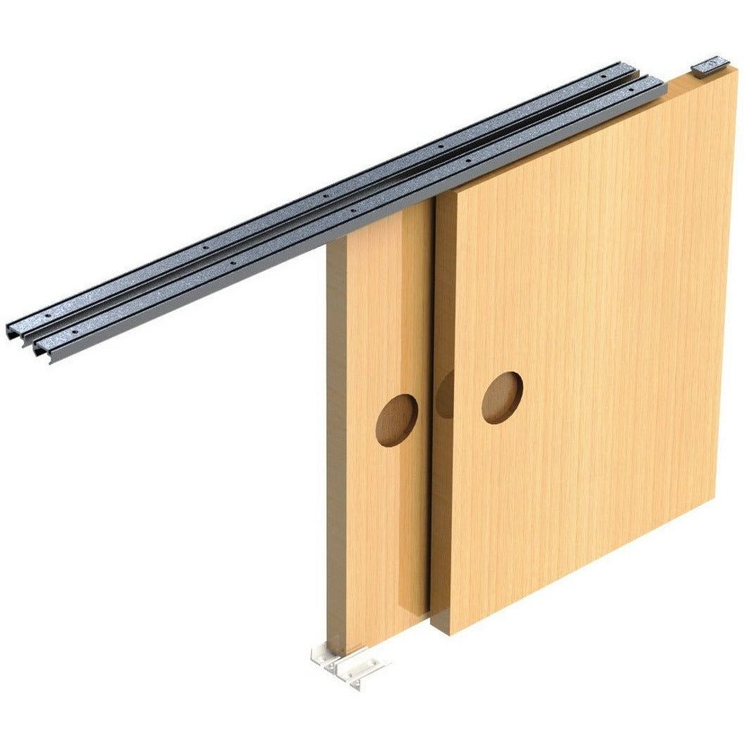Top Hung Cupboard Sliding Door System To Suit 1.2m Opening - tradefit - 4