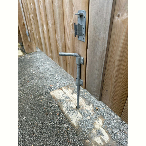 Gate Garage Drop Down Bolt Fixings & 2 Socket Types - 450mm / 18 inch ...