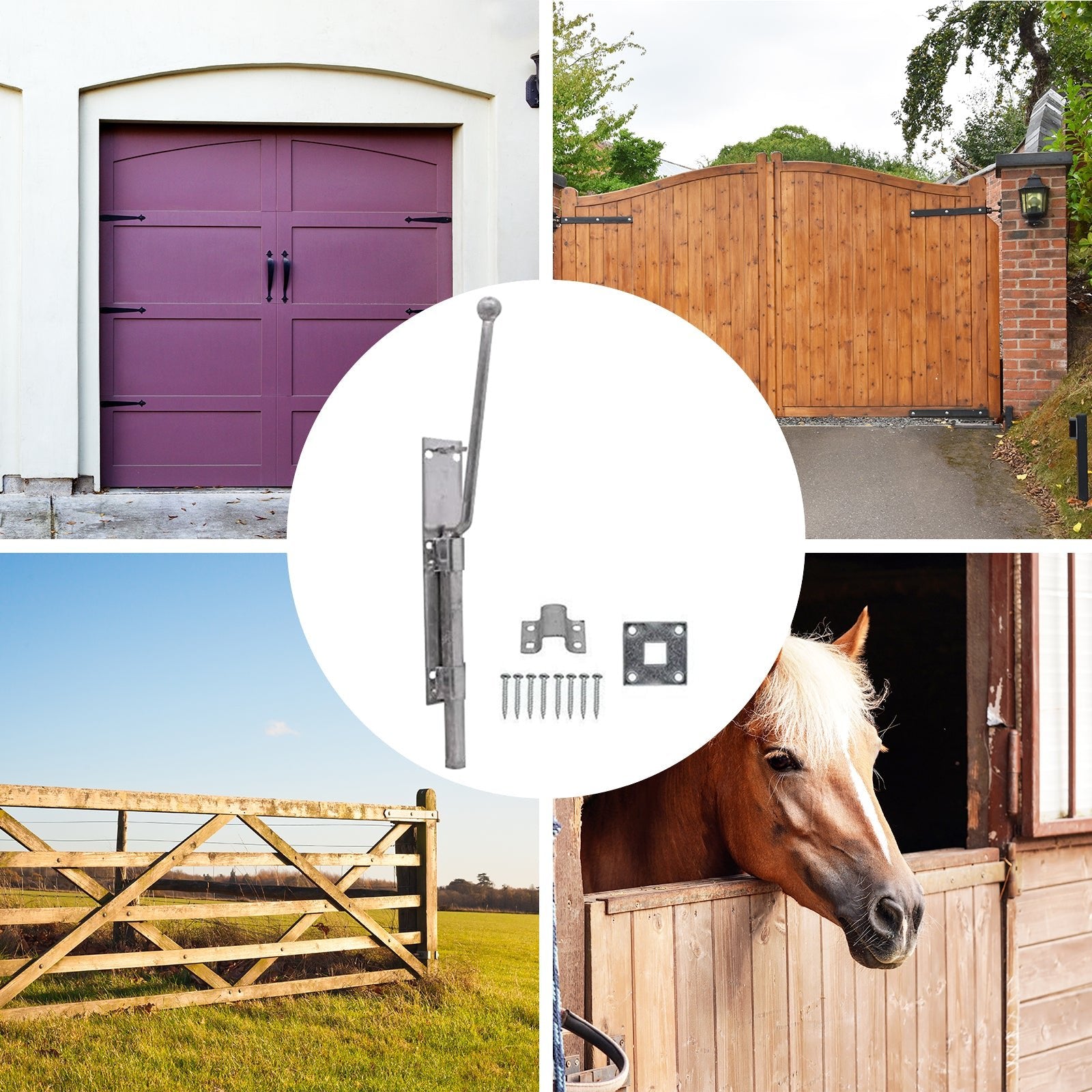 Monkey Tail Garage Gate Drop Bolt - 450mm 18 Inch - Galvanised ...