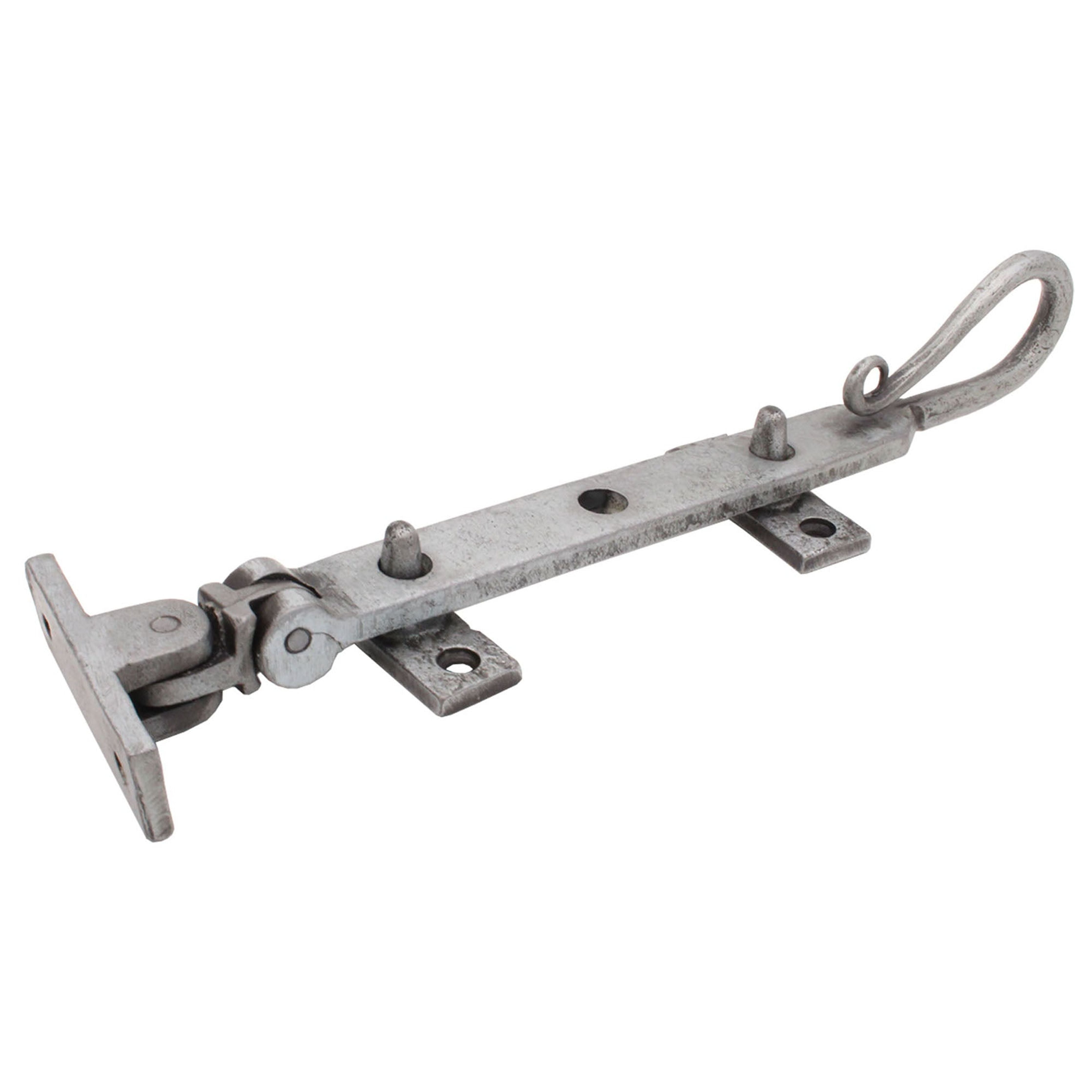 Iron Shepherd Crook Casement Stay Rustic Patina 200mm / 8inch - tradefit