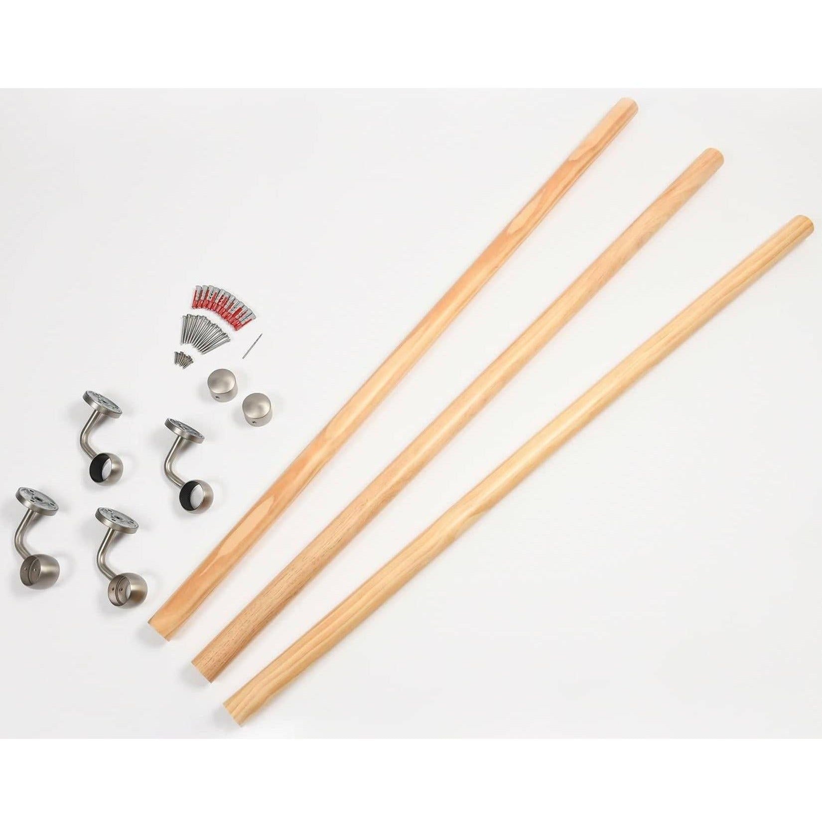 Handrail Kit Wooden / Timber - Interior Use - 3600mm - Pine / Brushed ...