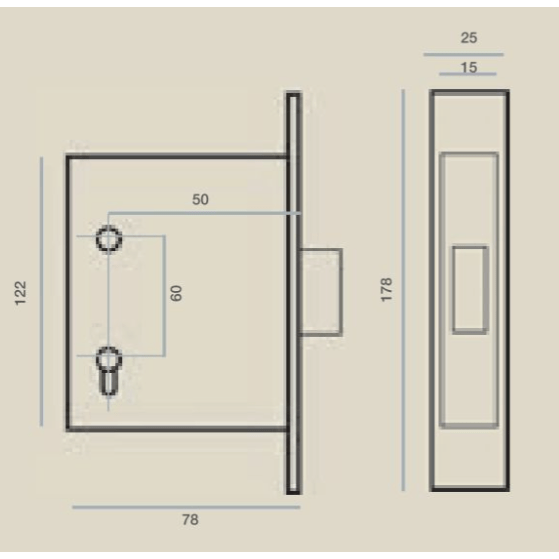 Genuine RADAR Disabled Toilet Lock Set - Right Hand - tradefit