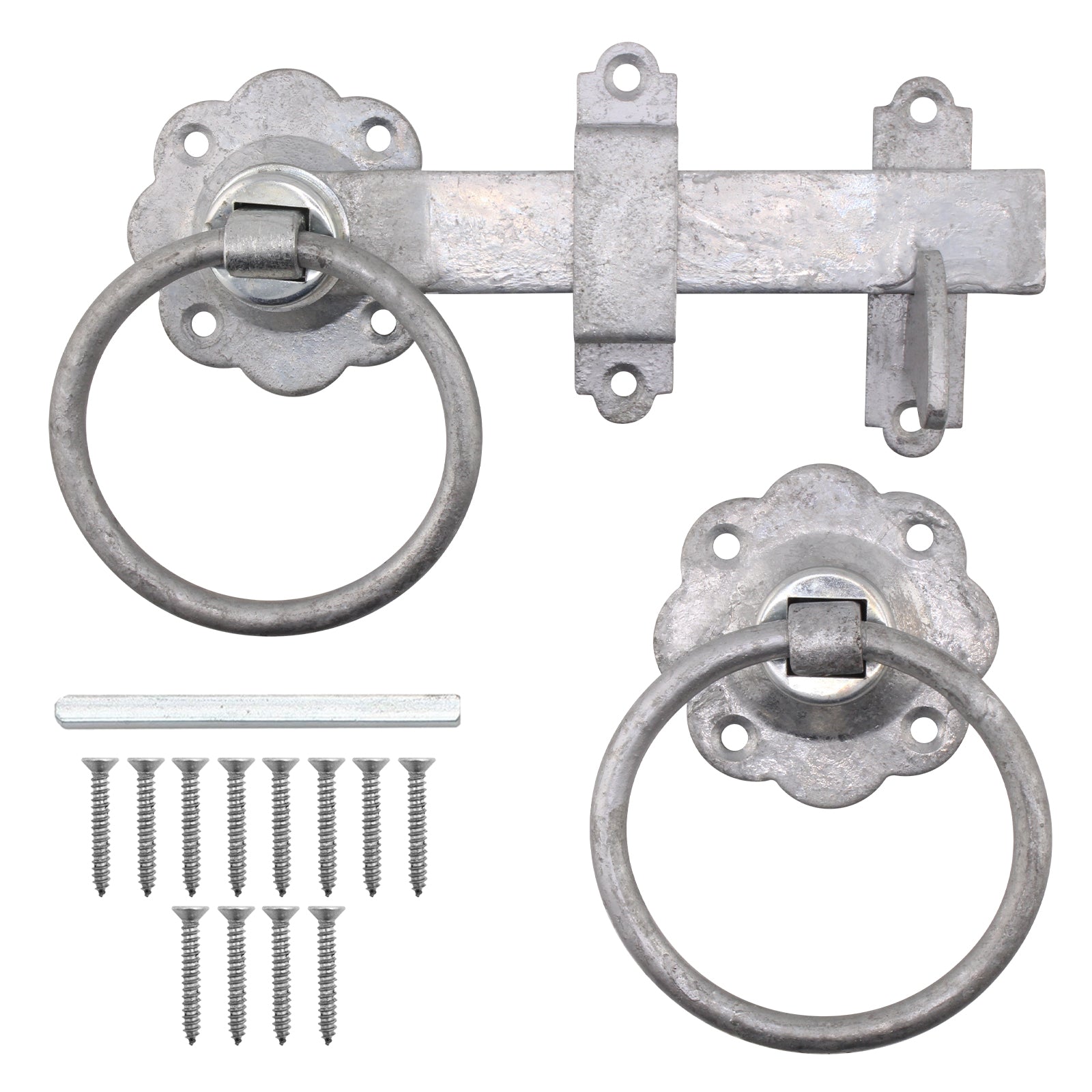 Ring Gate Latch - 6" / 150mm - Plain Ring - Hot Dipped Galvanised