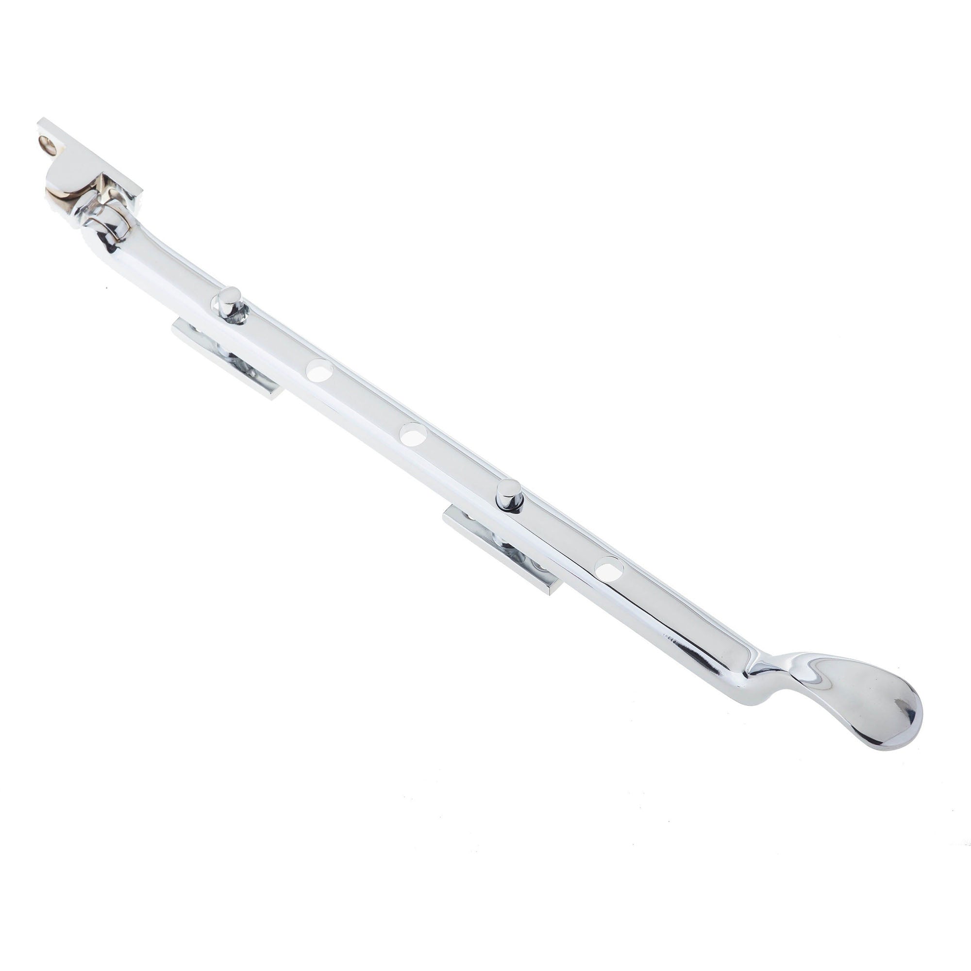 Victorian Casement Window Stay - 305mm - Polished Chrome - tradefit