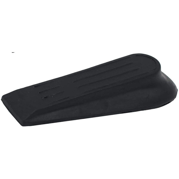 Black Rubber Door Wedge Black - Pack of 1 - tradefit
