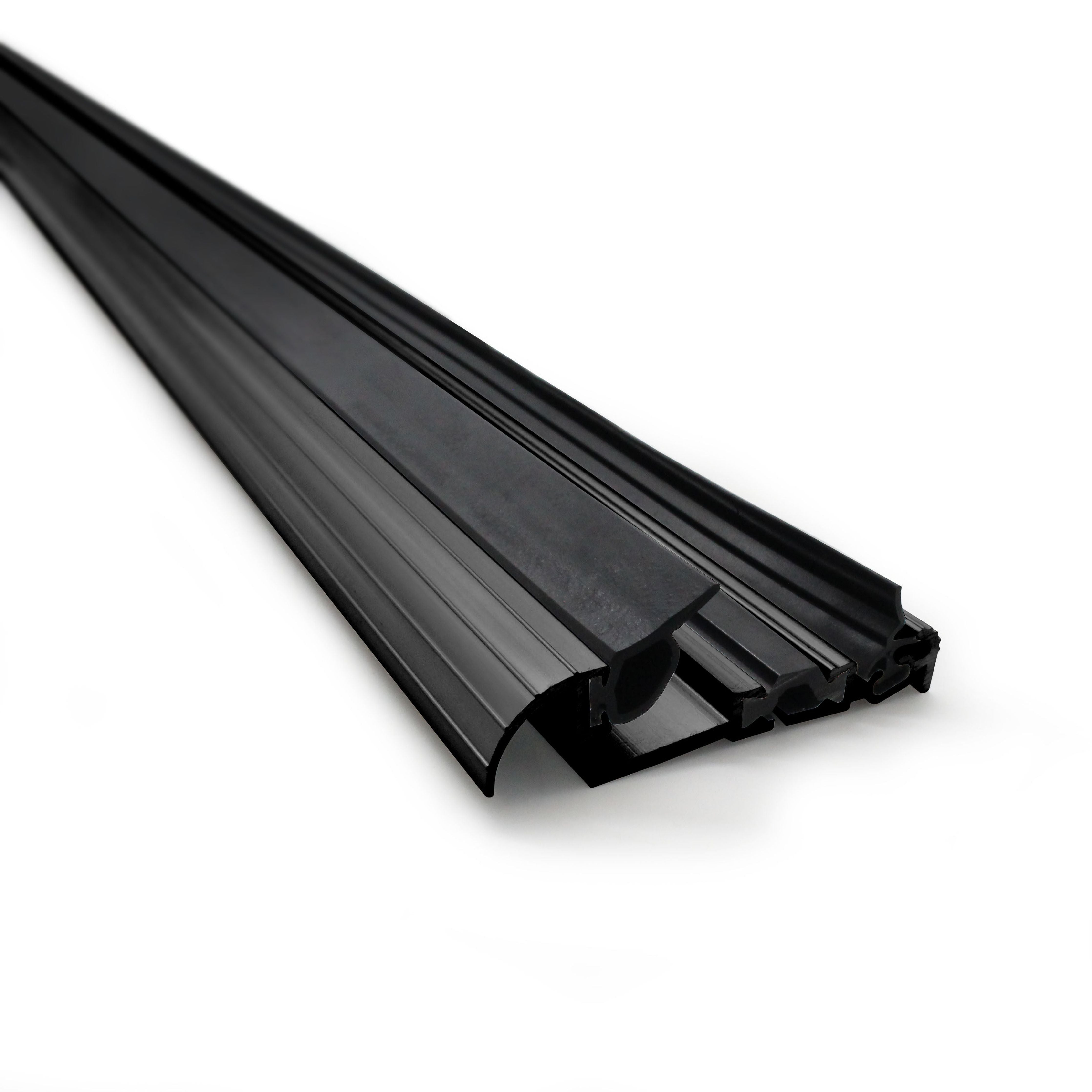 Door Threshold Seal - 44mm Inward Opening - 1829mm - Black - tradefit