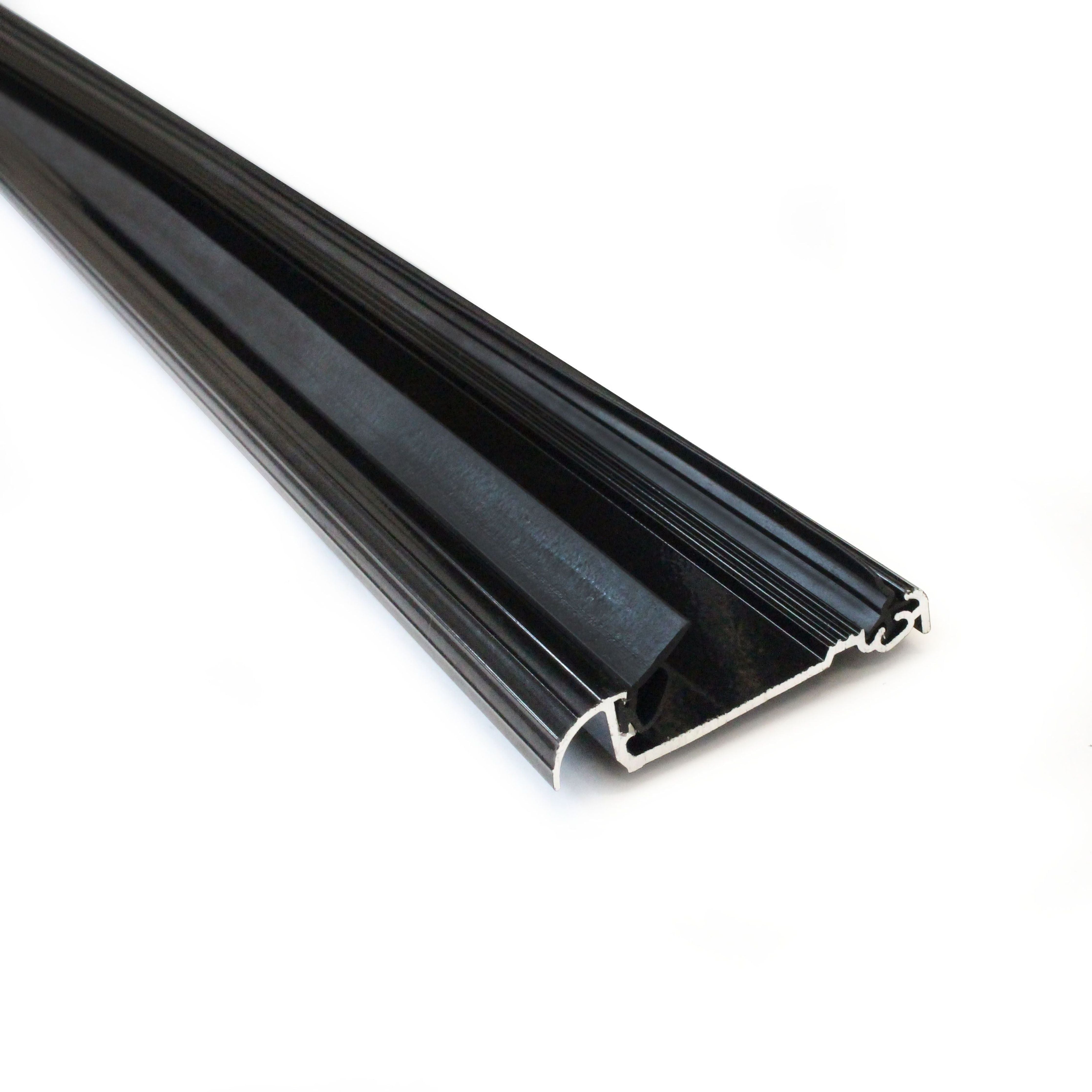 Door Threshold Seal - 56mm Inward Opening - 1829mm - Black - tradefit