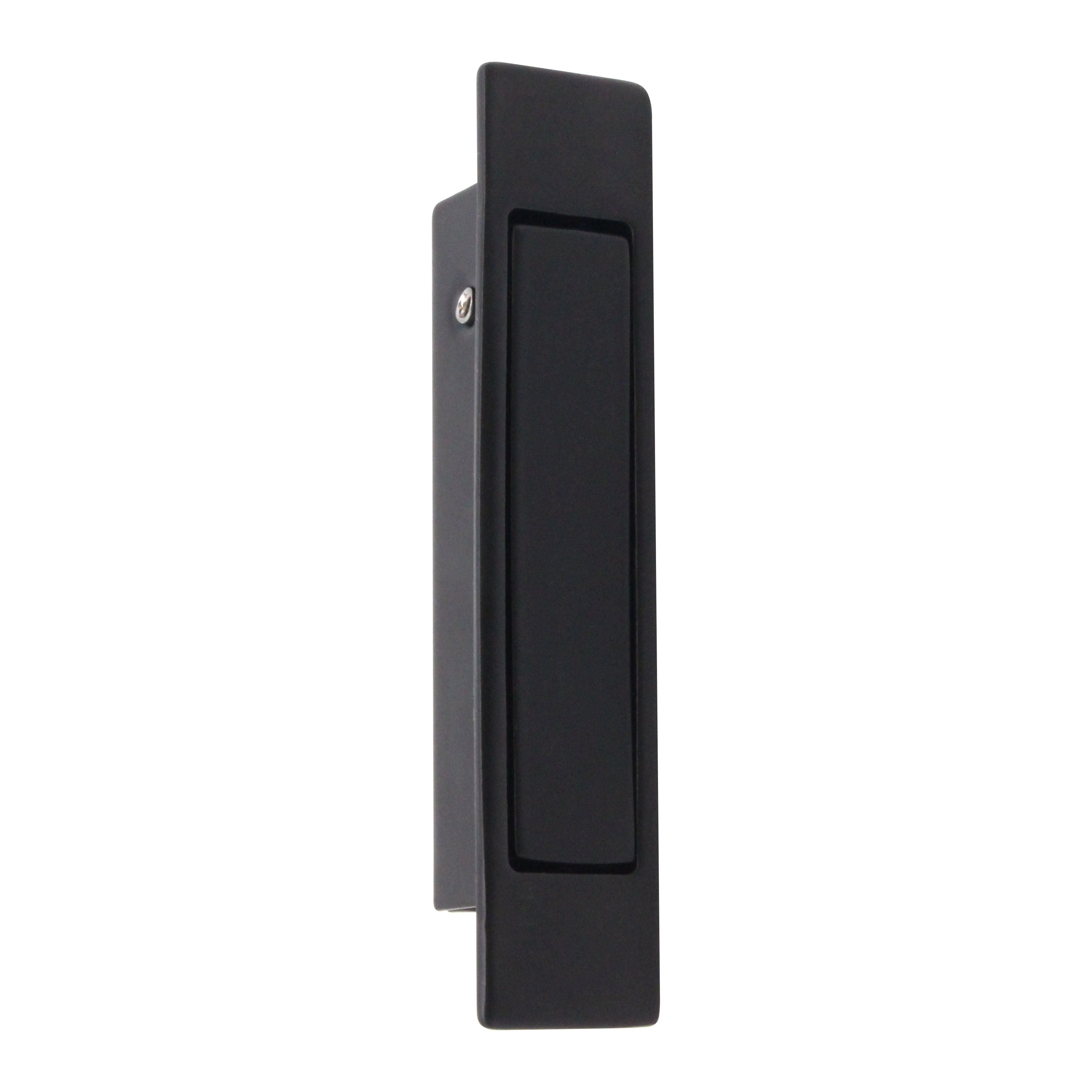 Sliding Pocket Door Edge Pull - 90mm x 18mm x 14mm Deep - Matt Black ...