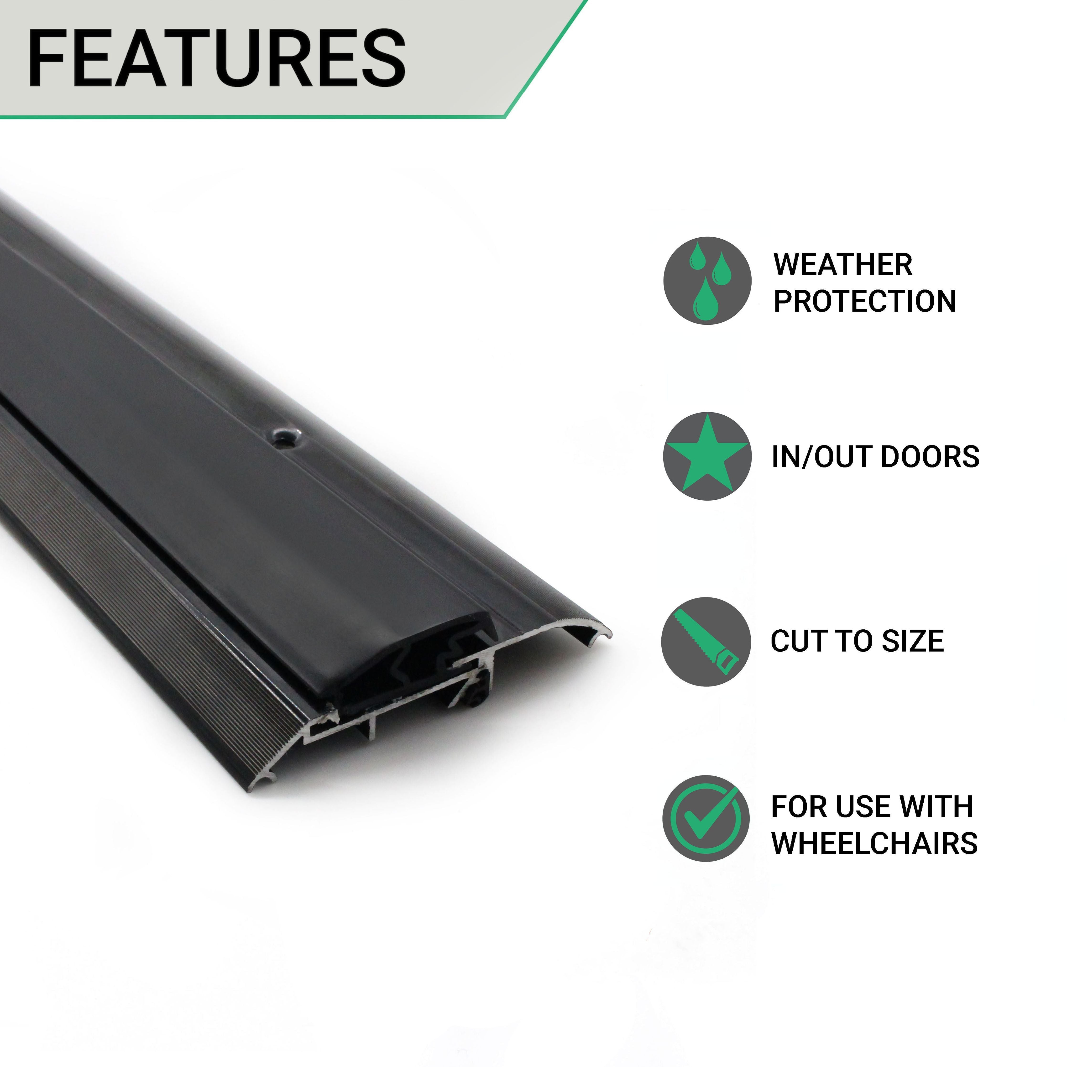 Roll Over Door Threshold Seal - Inward and Outward Opening - 914mm ...