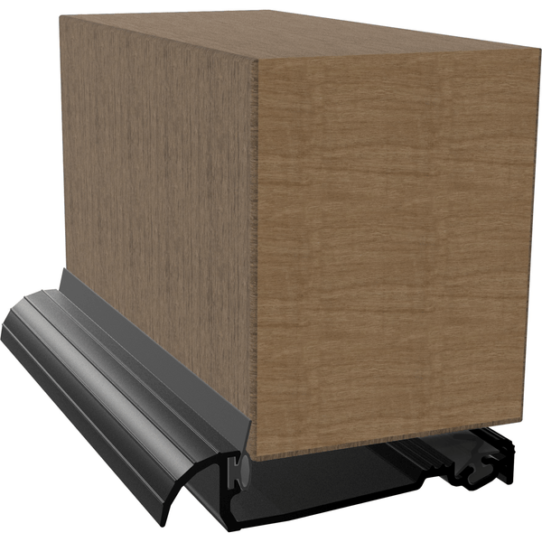 Door Threshold Seal - 56mm Inward Opening - 914mm - Black - tradefit