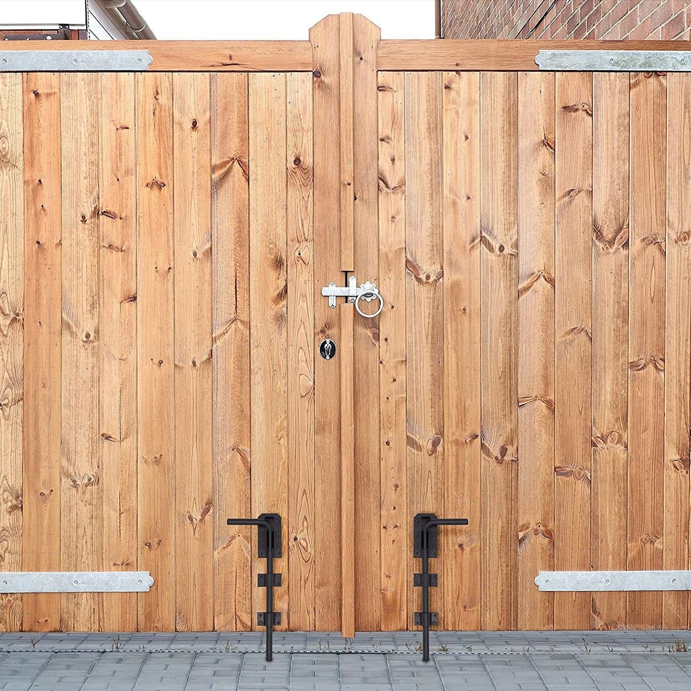 Gate Garage Drop Down Bolt Fixings & 2 Socket Types - 450mm / 18 inch ...