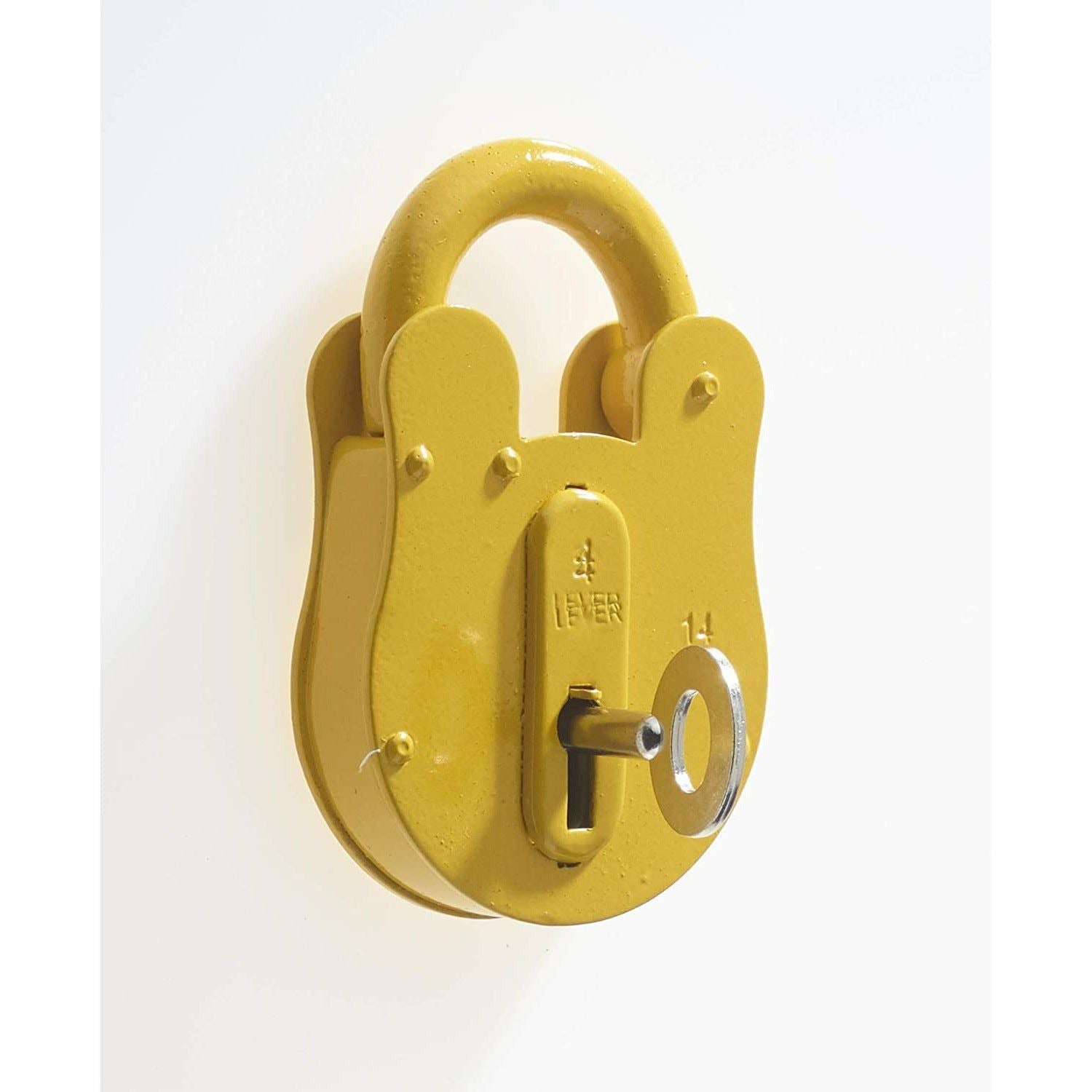 FB14 Yellow Type London Fire Brigade Padlock Supplied with 1 Key