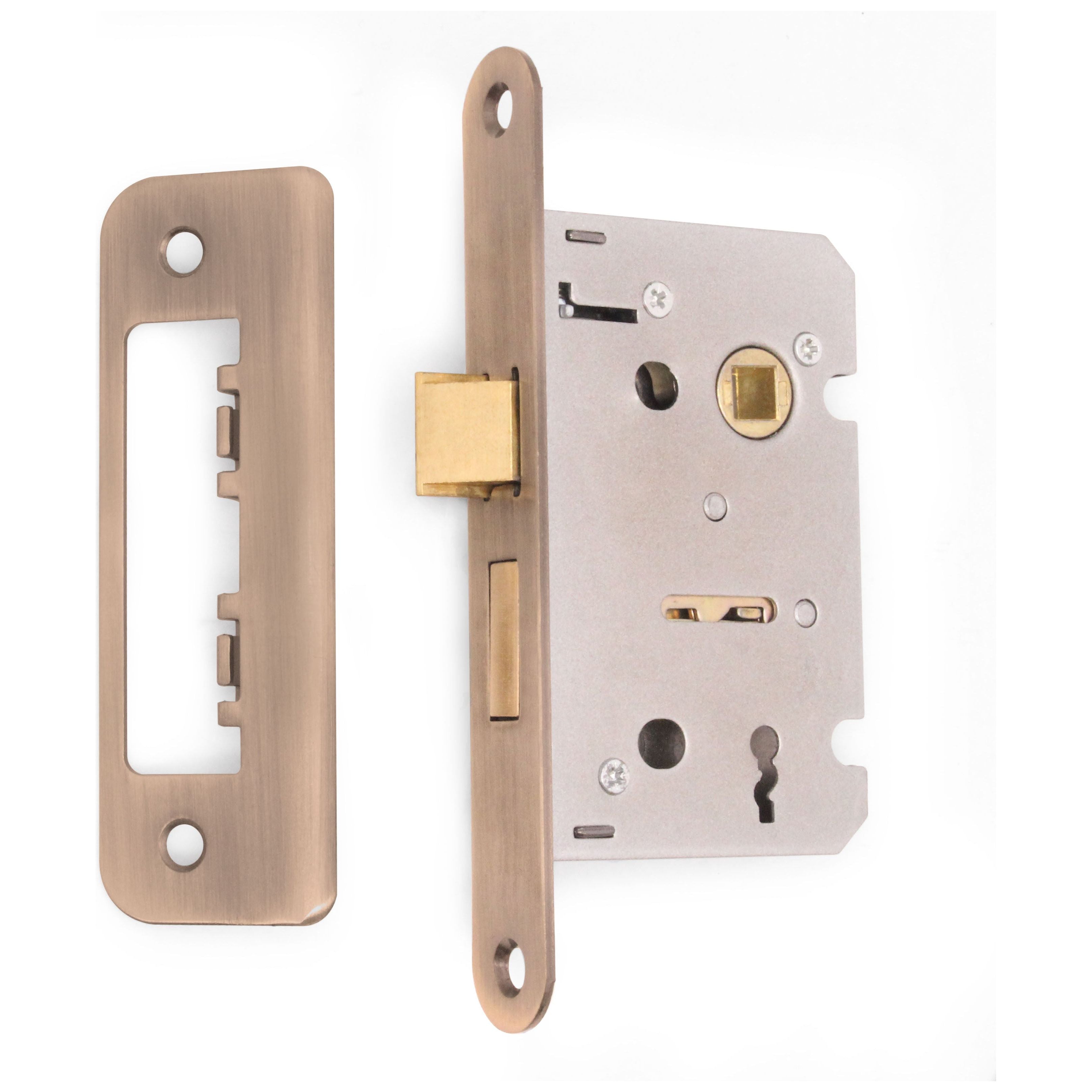 Mortice Sashlock Lock Radius Faceplate - 64mm Case / 44mm Backset ...
