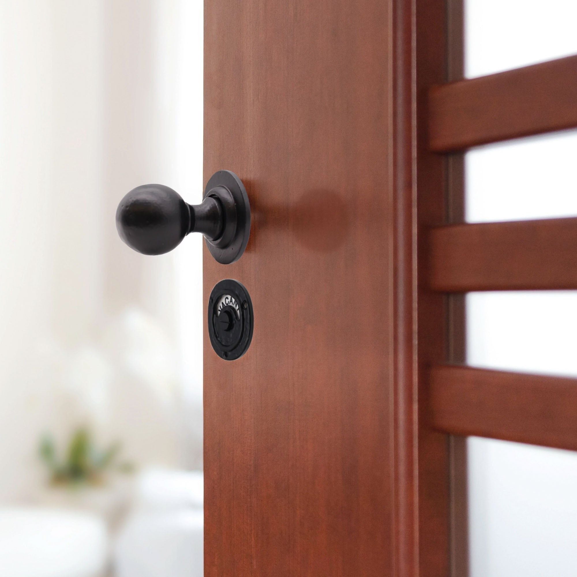 Bathroom Indicator Bolt - Black Antique Iron - 83mm - tradefit - 7