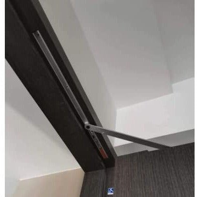 Door Restrictor Arm Stay Mortice Overhead - 90° Opening - Black - tradefit