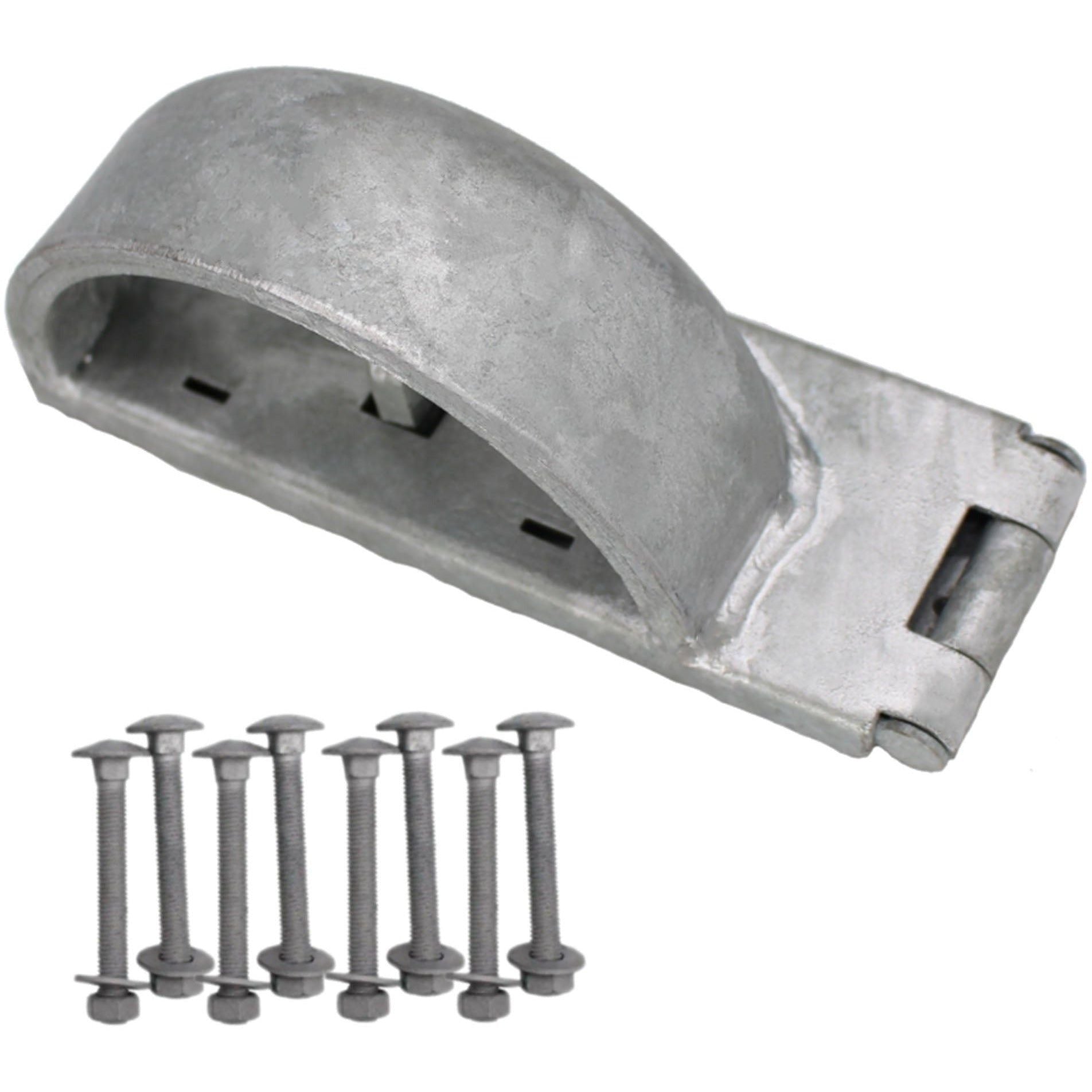 Heavy Hasp Staple With Padlock Protection - Galvanised - Right Hand ...