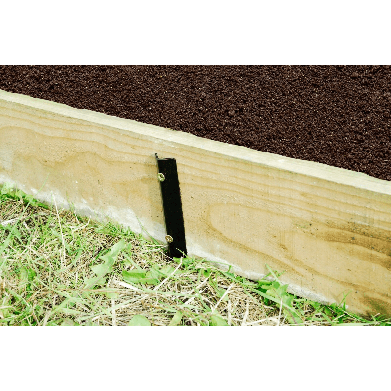 Timber Railway Sleeper Pin Bracket - 450mm - Galvanised Steel - Pack of ...