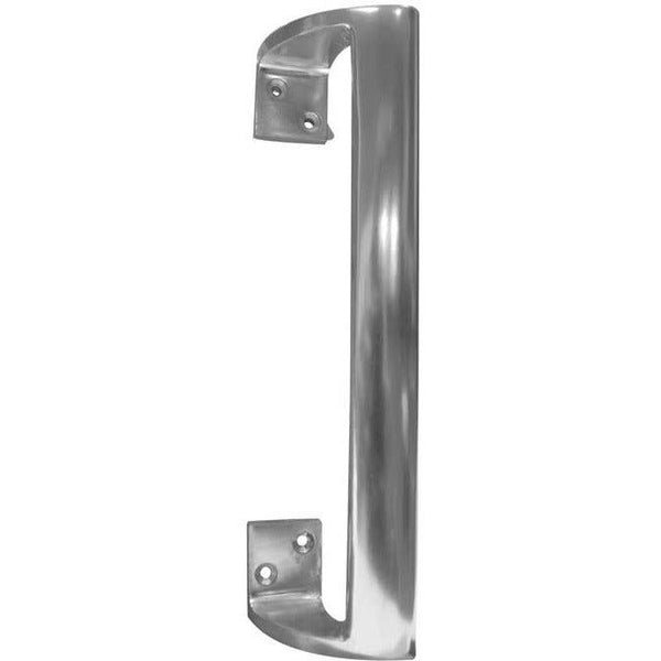 Cranked Pull Handle - 300mm - Satin Aluminium - tradefit