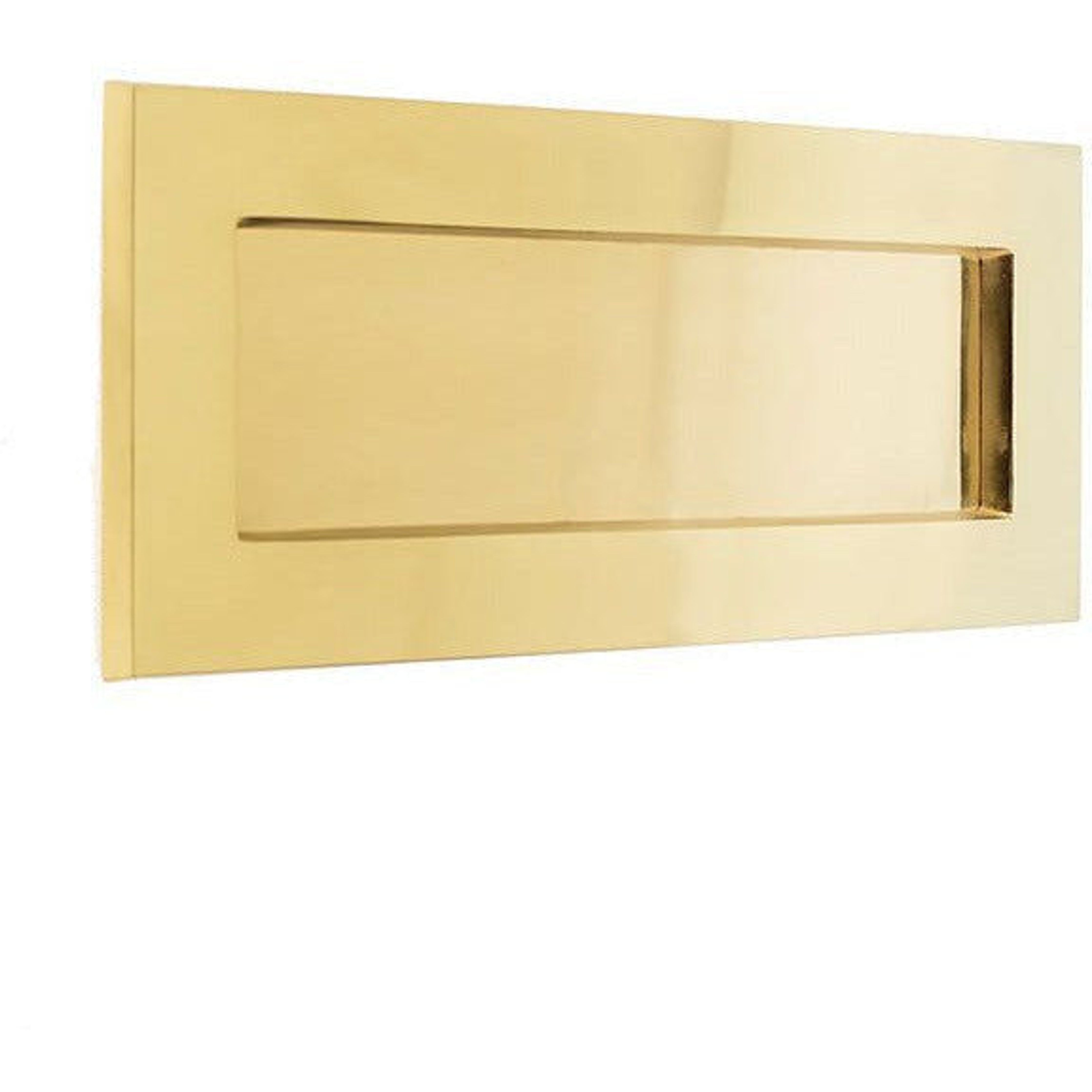 Victorian Letter Plate - 250x76mm - Polished Brass - tradefit
