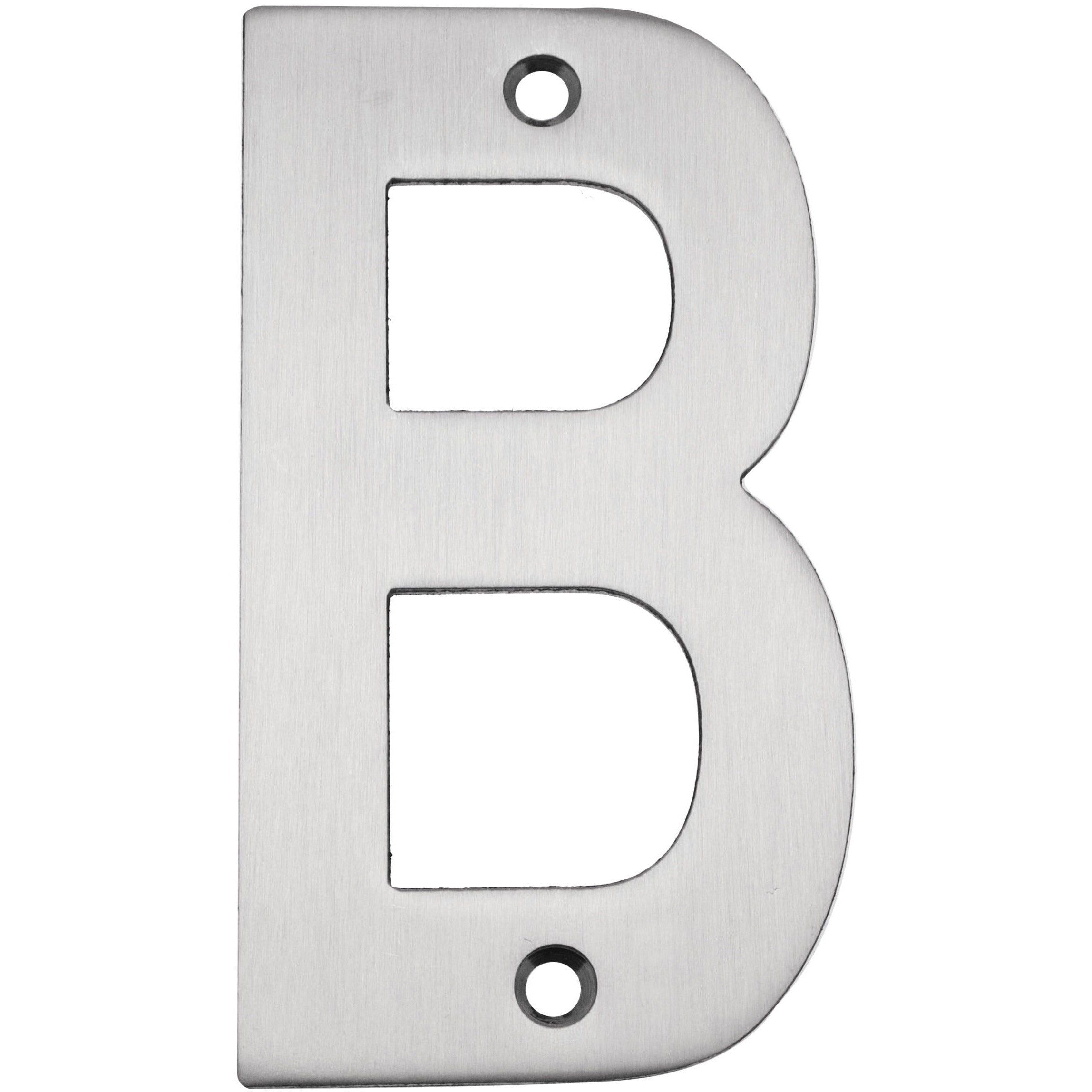 Stainless Letter B - 102mm - Satin Stainless - tradefit