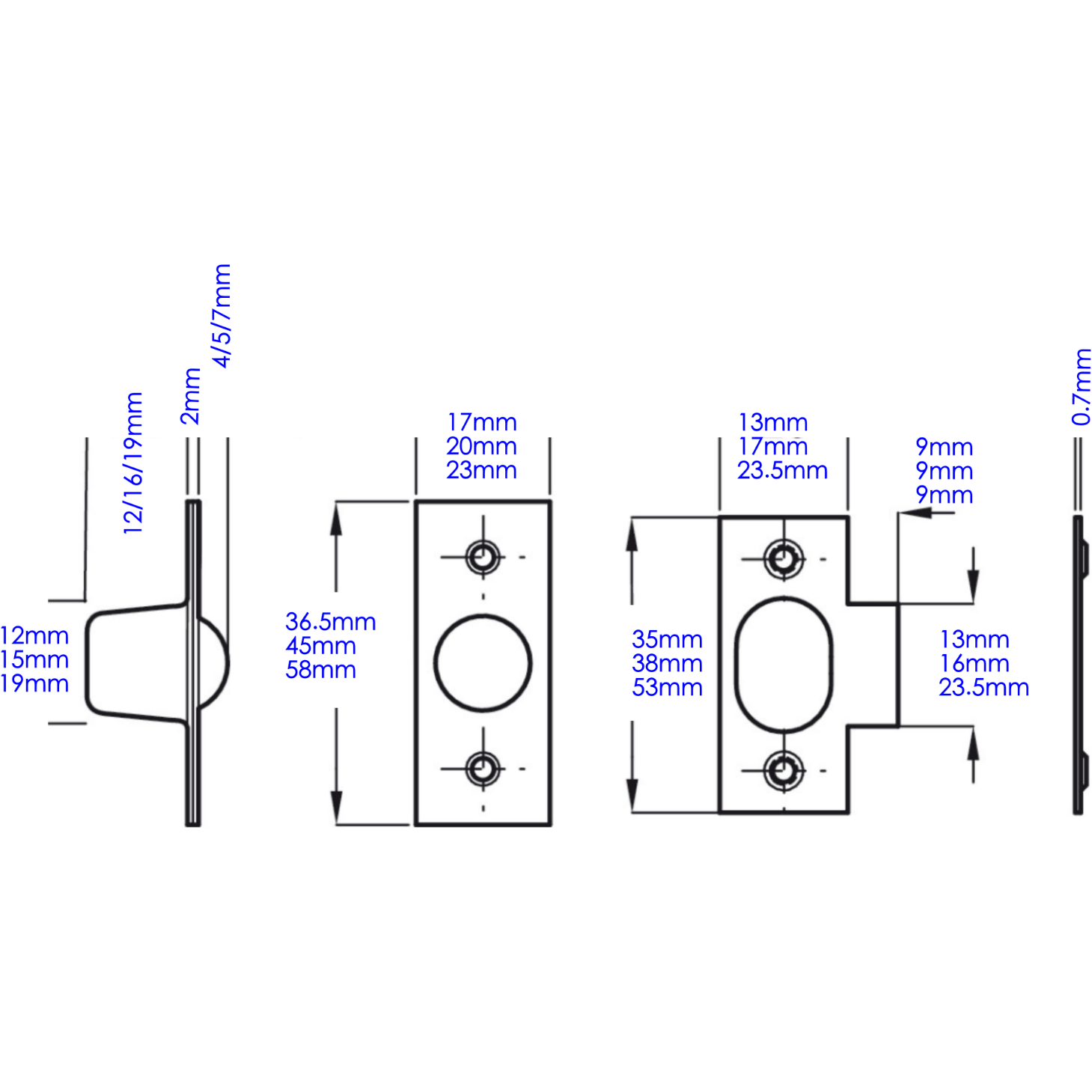 Bales Catch - 16mm - Nickel Plated - tradefit