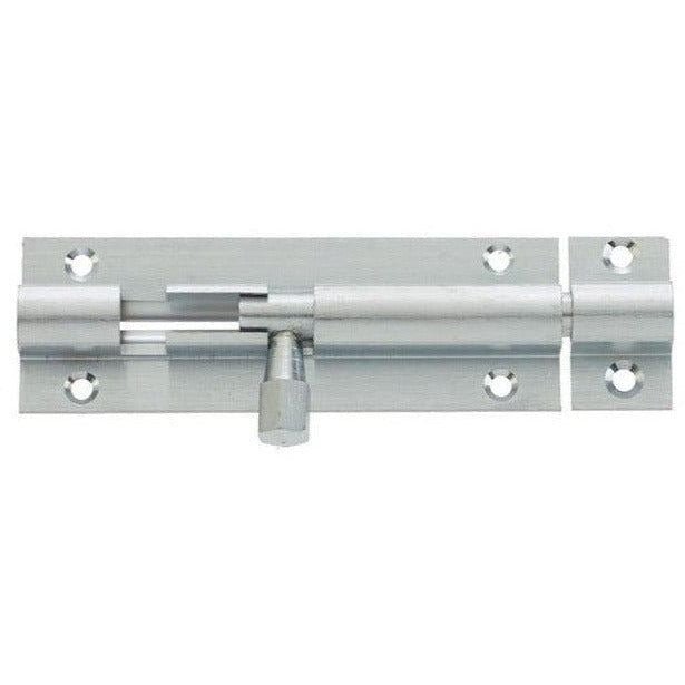 Barrel Bolt Straight - 50x25mm - Satin Chrome