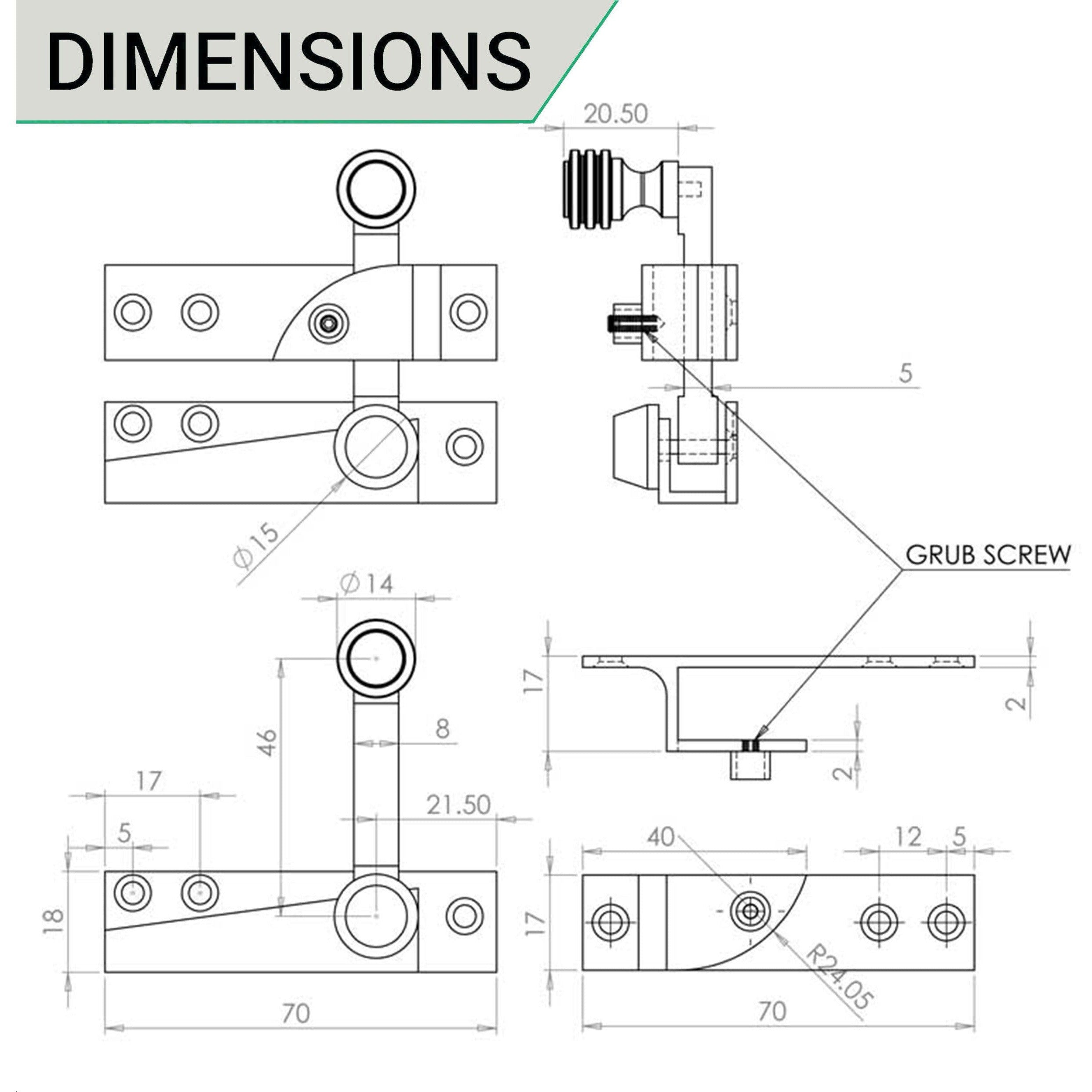 Beehive Lockable Sash Window Fastener - Satin Chrome - tradefit