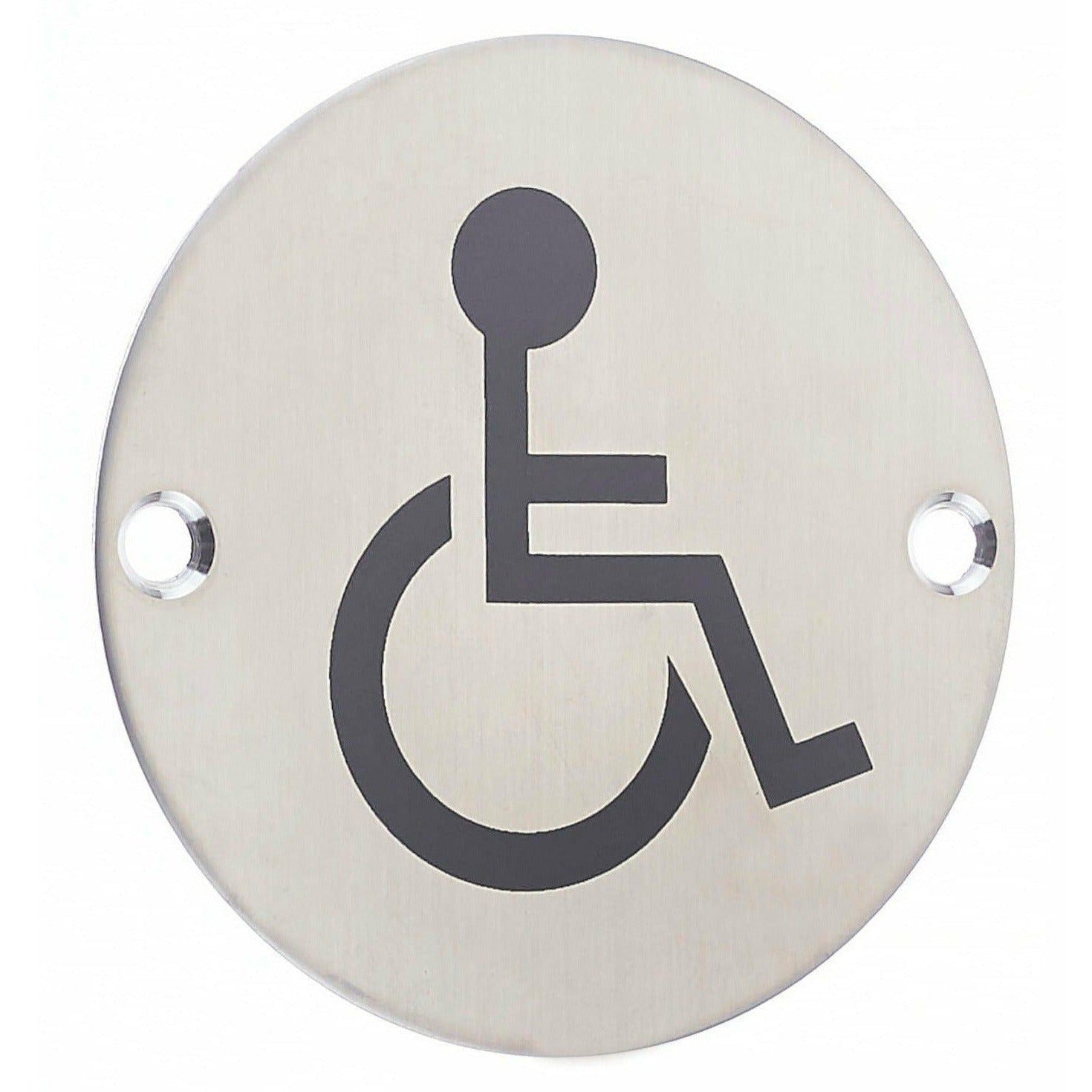 Circular Disc Navigation Signage - 76mm x 1.5mm - Screw Fixed ...