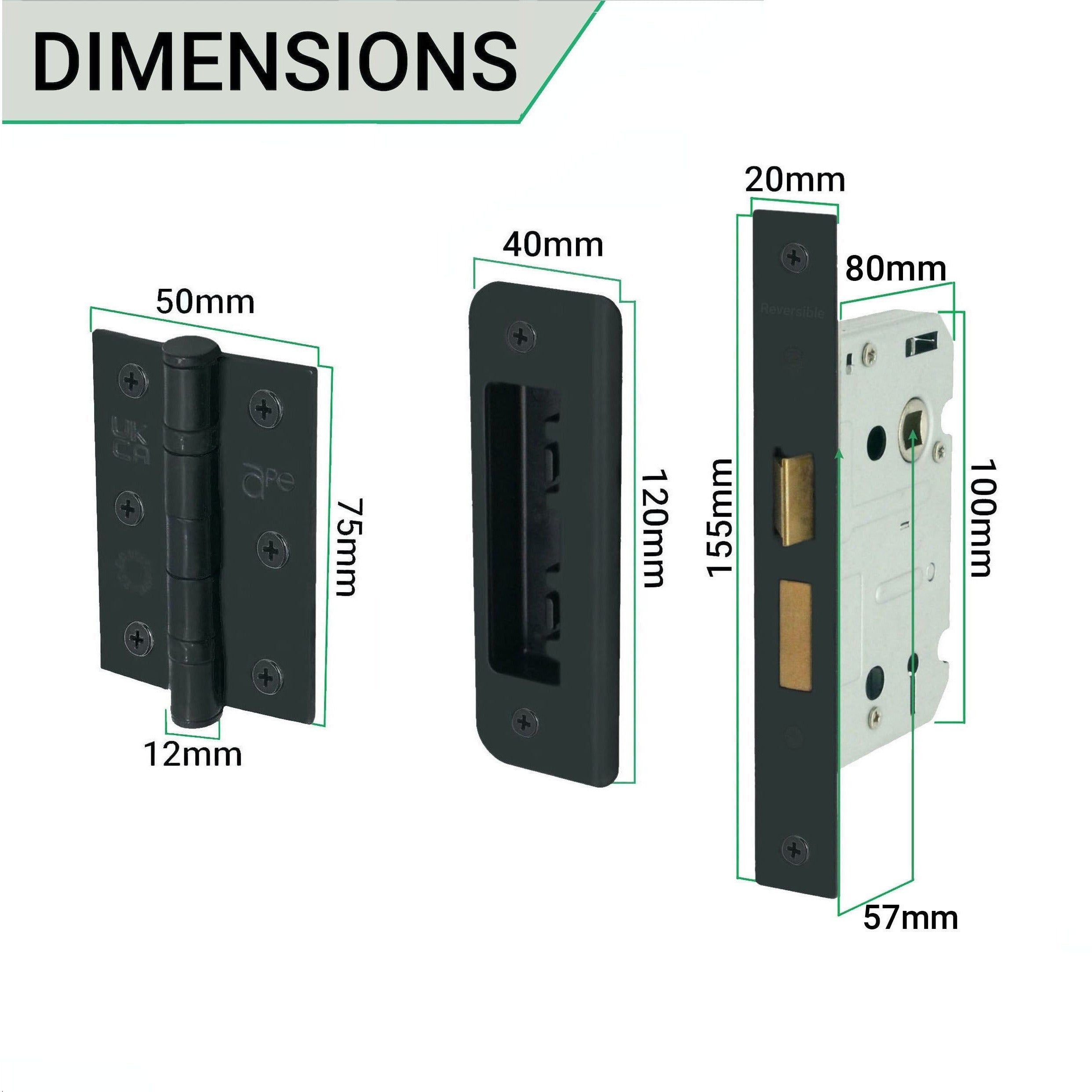 Curly Black Antique Lever on Backplate Sash Lock Kit / Pack - 80mm Lock ...