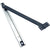 Door Restrictor Arm Stay Mortice Overhead - 90° Opening - Black - tradefit