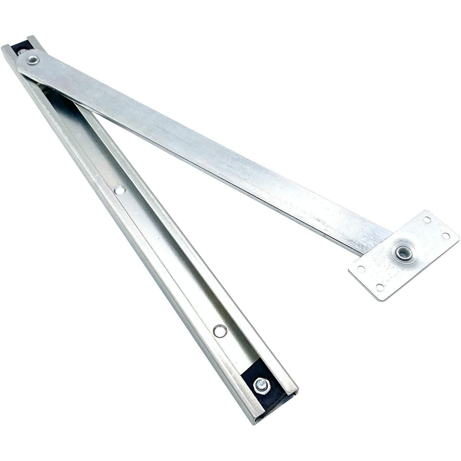 Door Restrictor Arm Stay Mortice Overhead - 90° Opening - Zinc - tradefit