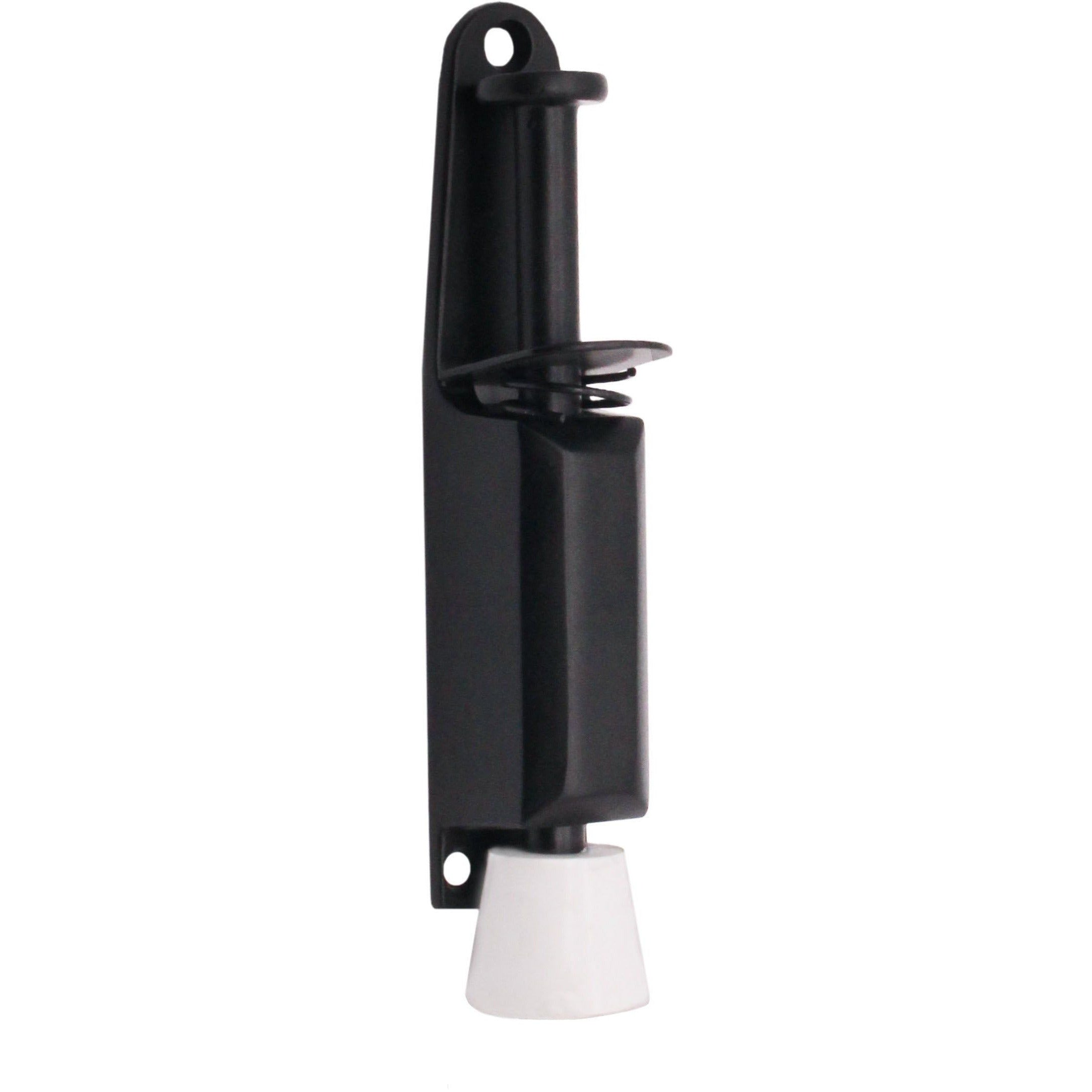 Foot Operated Door Holder - 120mm - Matt Black - tradefit