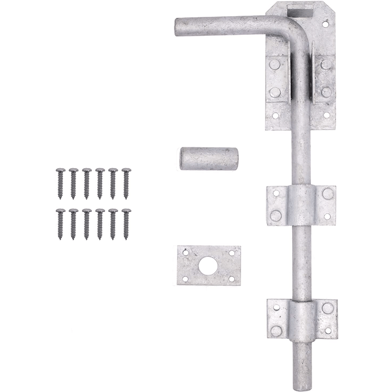 Gate Garage Drop Down Bolt Fixings & 2 Socket Types - 300mm / 12 inch ...