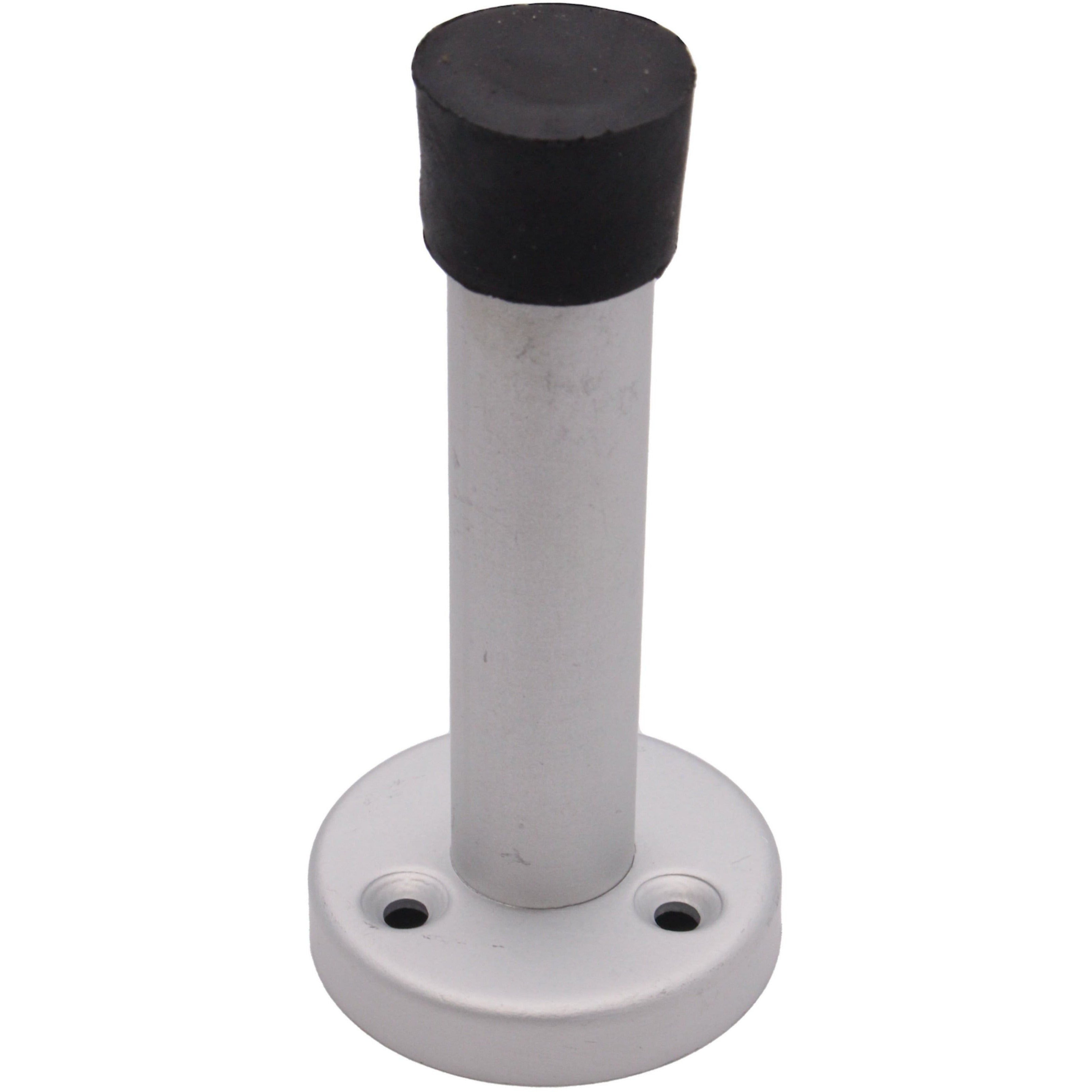 Projection Wall Skirting Door Stop - 83mm - Satin Aluminium - tradefit