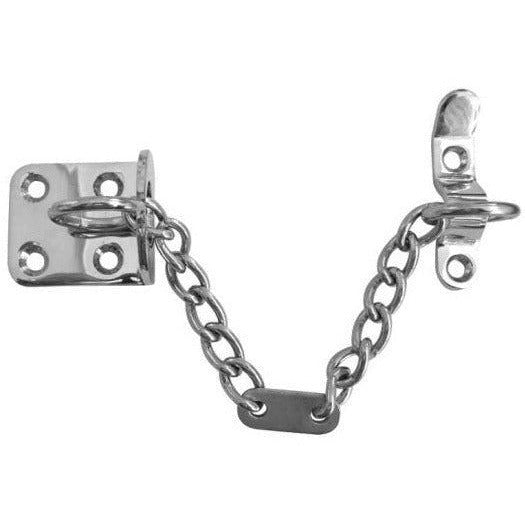Heavy Duty Security Door Chains - Polished Chrome - tradefit
